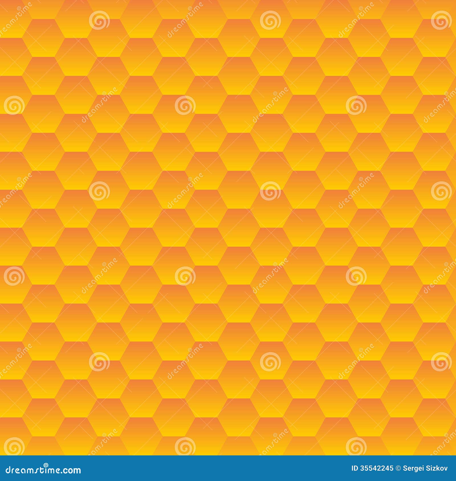 Seamless Hexagonal Cells Vector Texture. Stock Vector - Illustration of ...