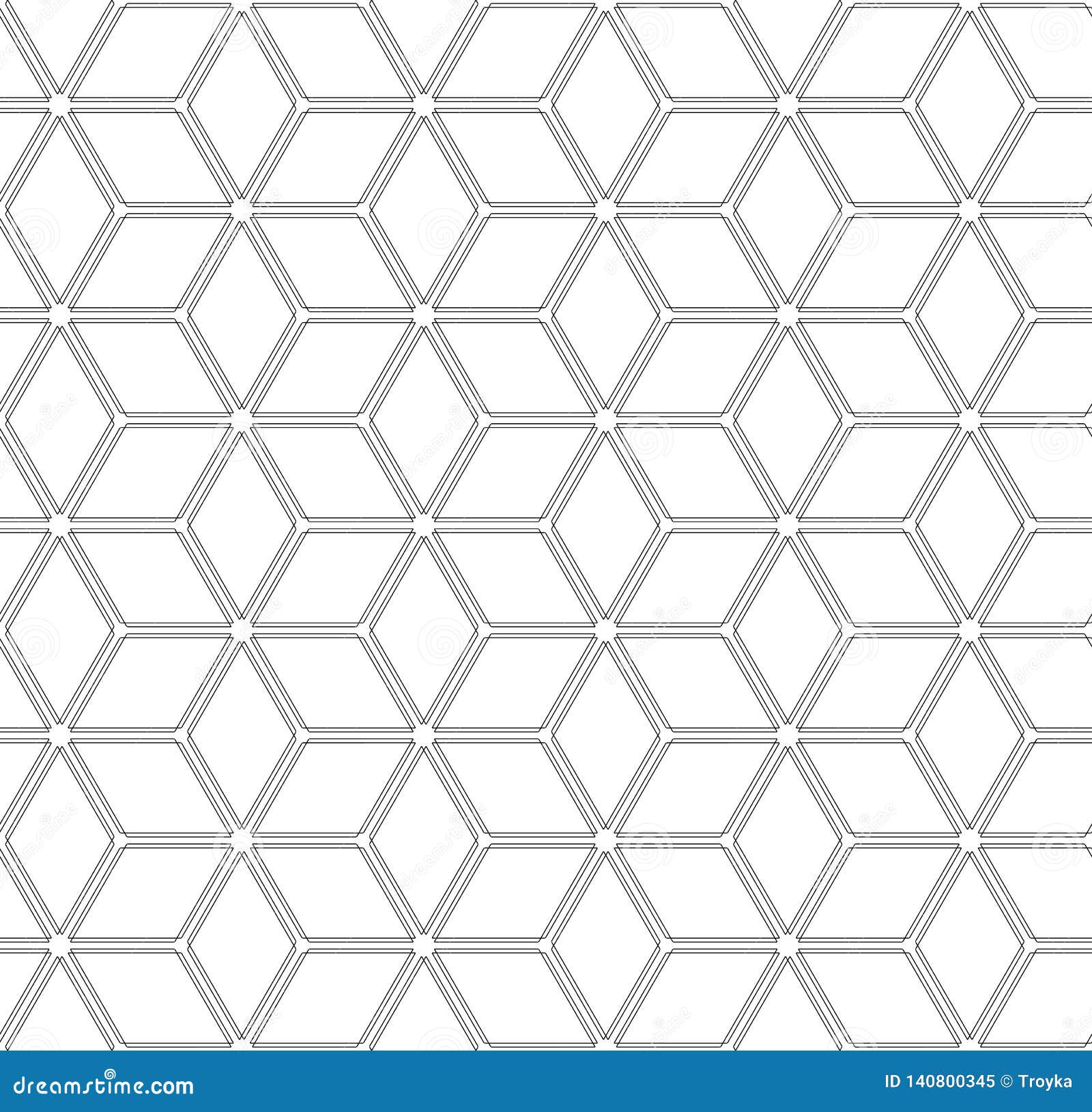 Seamless Hexagons and Diamonds Pattern. White Geometric Background and ...