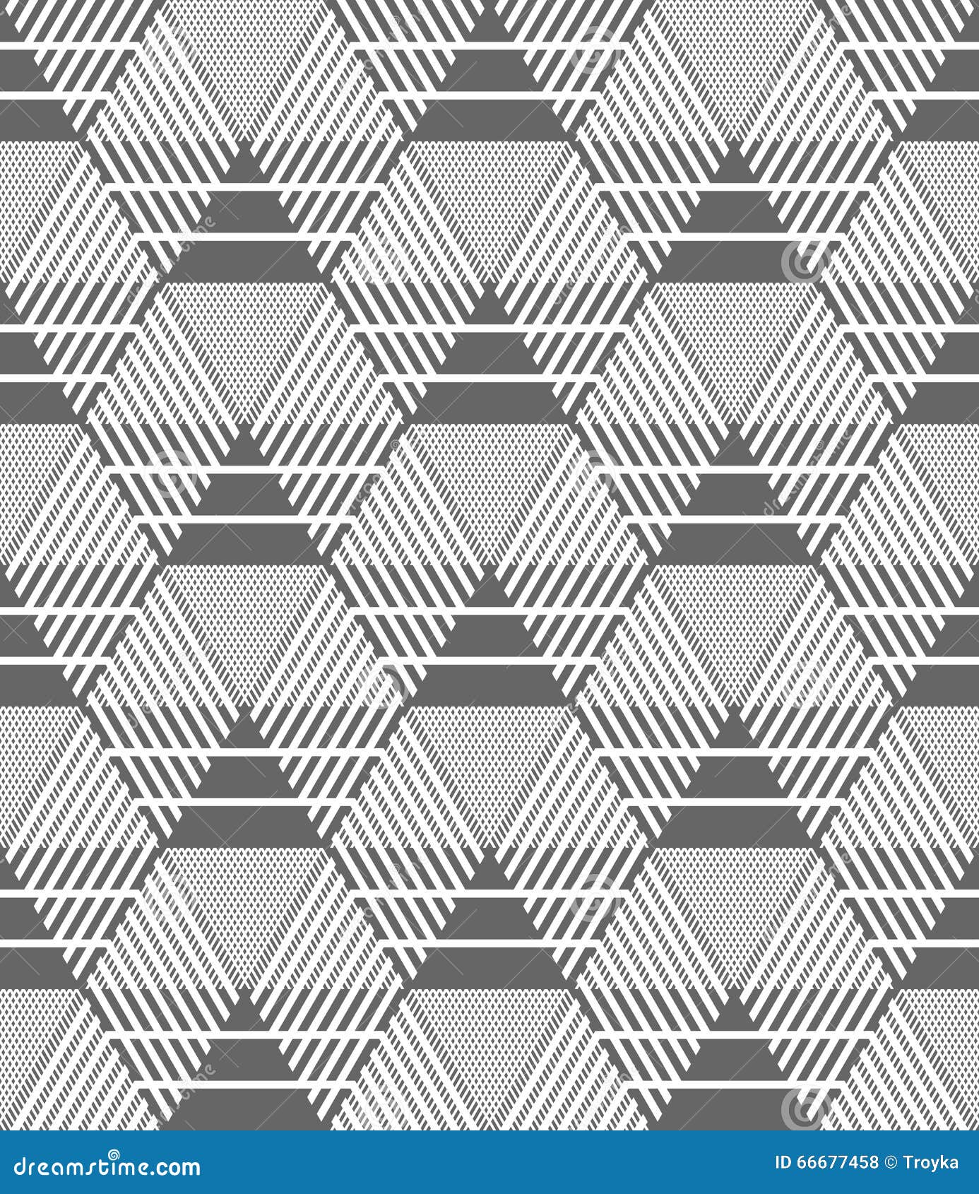 Seamless Hexagons, Diamonds and Triangles Pattern. Stock Vector ...