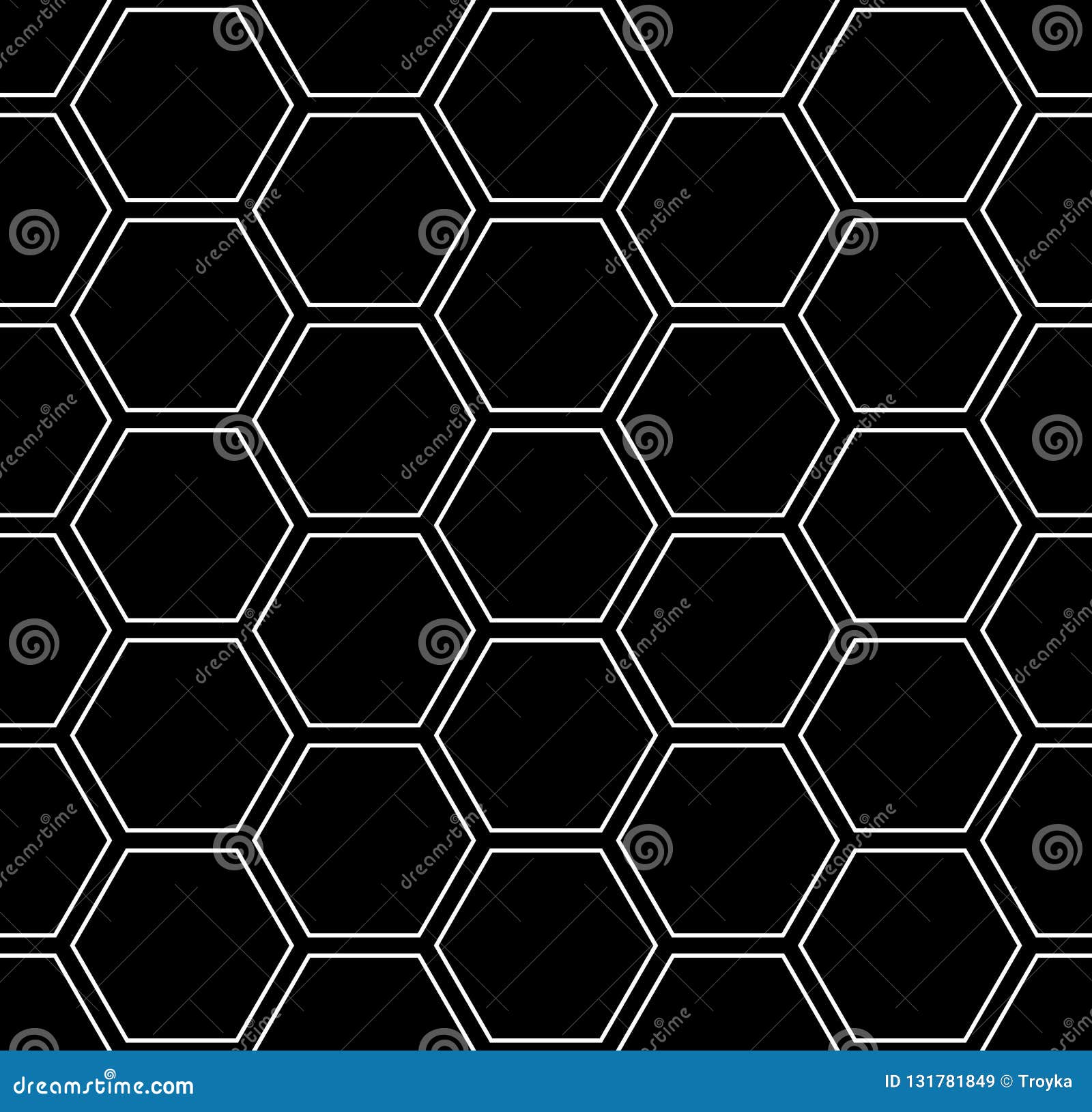 Seamless Hexagons Latticed Texture. Vector Illustration | CartoonDealer ...