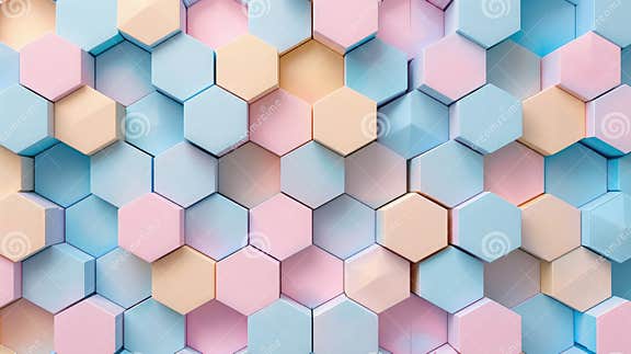 Seamless High-resolution Background Featuring Intricate 3D Geometric ...