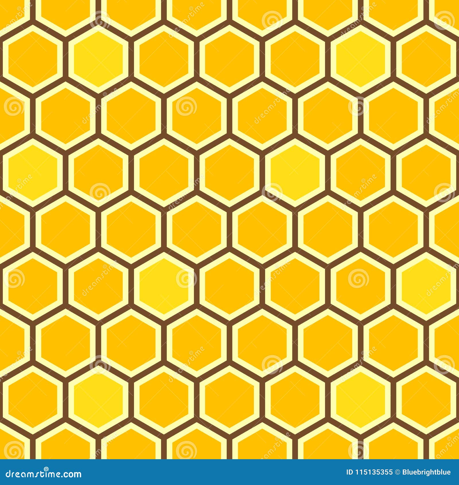 Honey Comb Colorful Pattern Stock Vector - Illustration of fabric ...