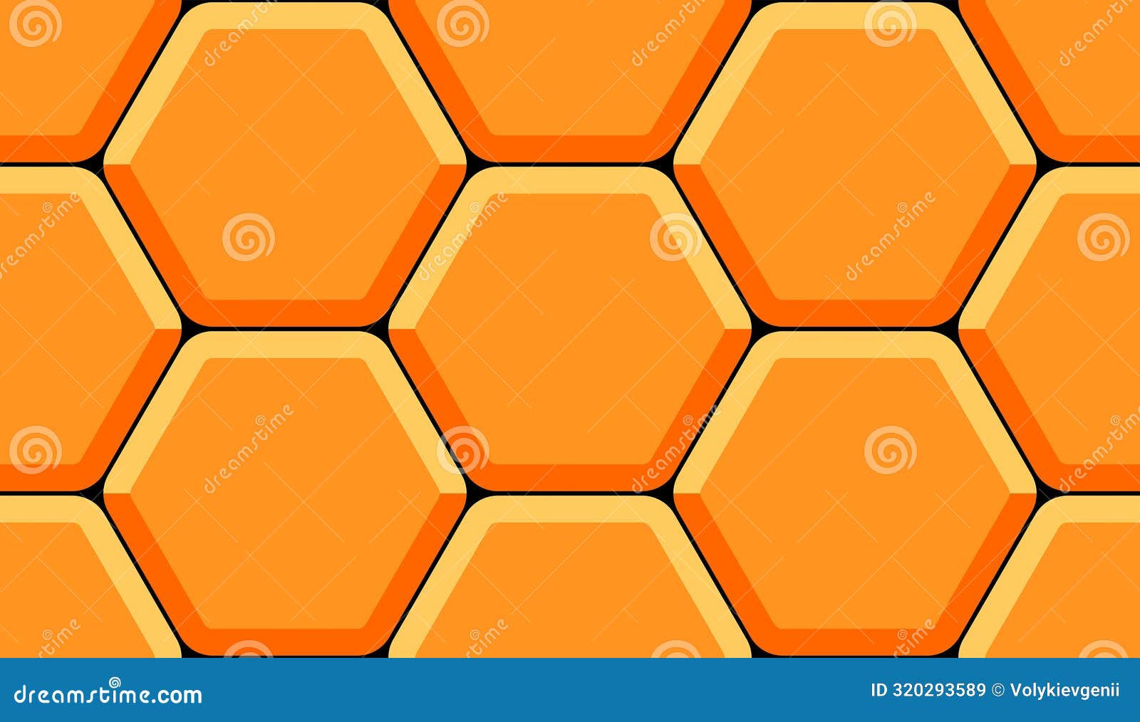 Seamless Honeycomb Pattern stock vector. Illustration of creative ...