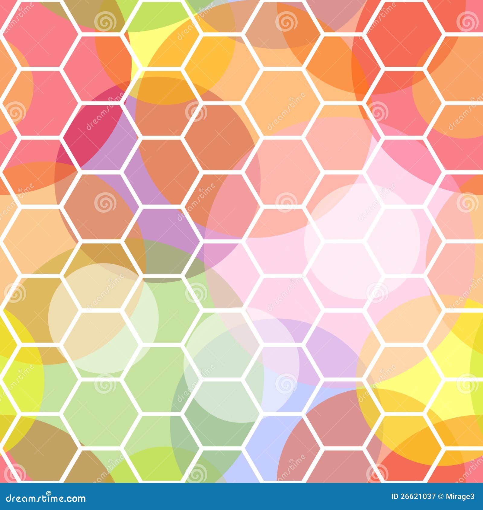 Seamless Honeycomb and Transparent Dots Pattern Stock Vector ...