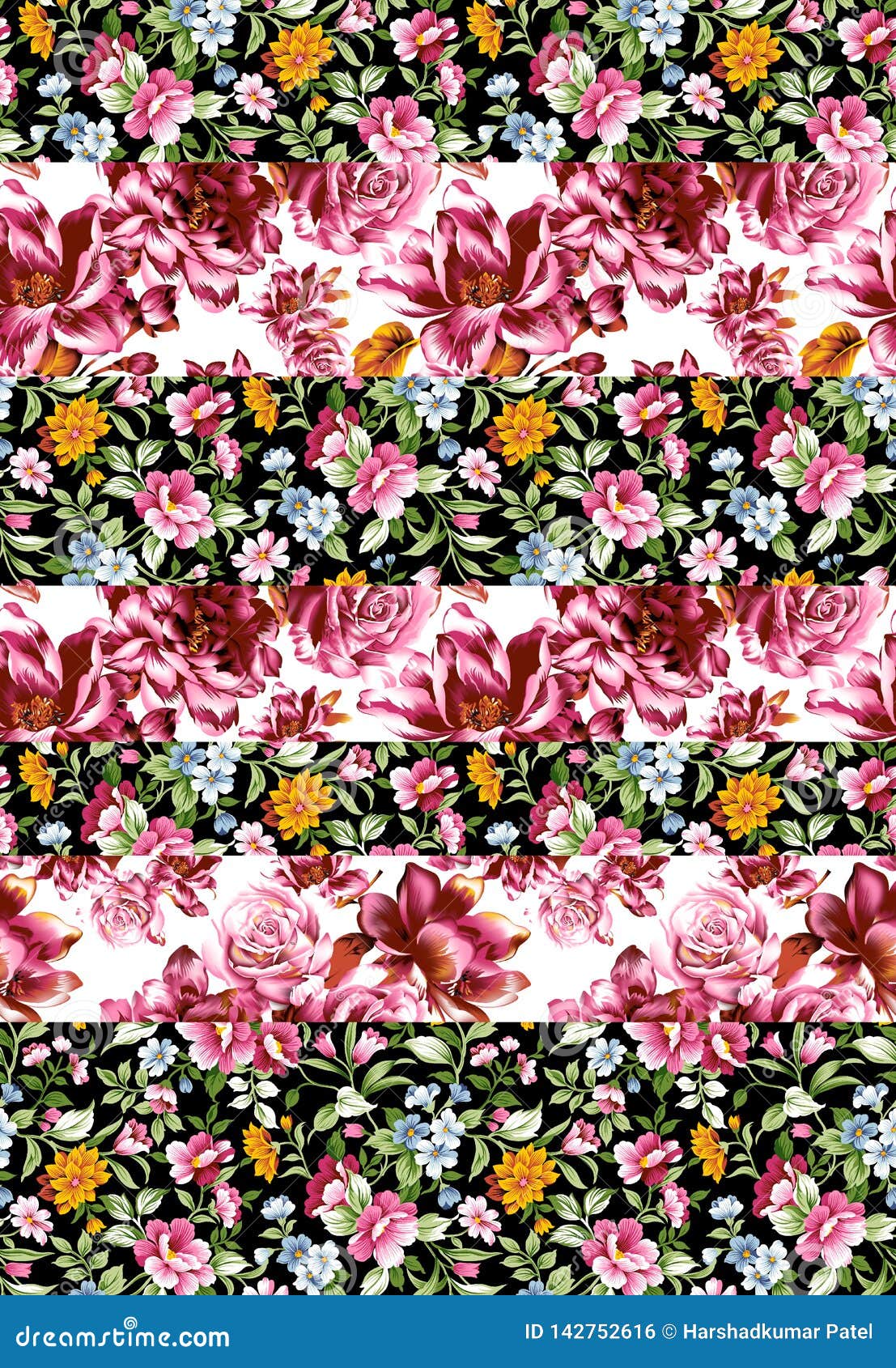 Abstract Colorful Block Print Pattern Stock Illustration - Illustration ...