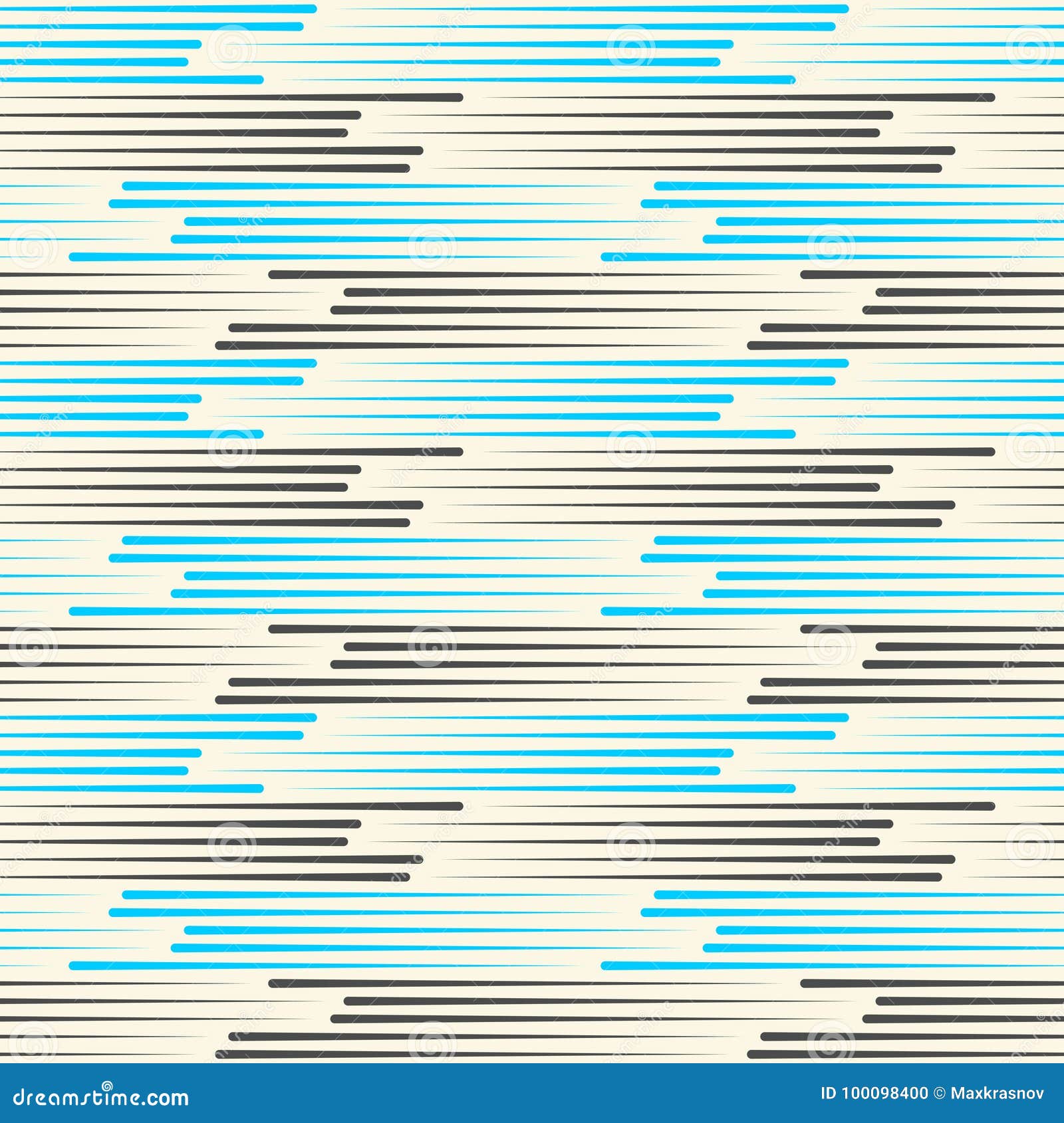 Seamless Horizontal Line Background. Vector Blue and Black Texture ...