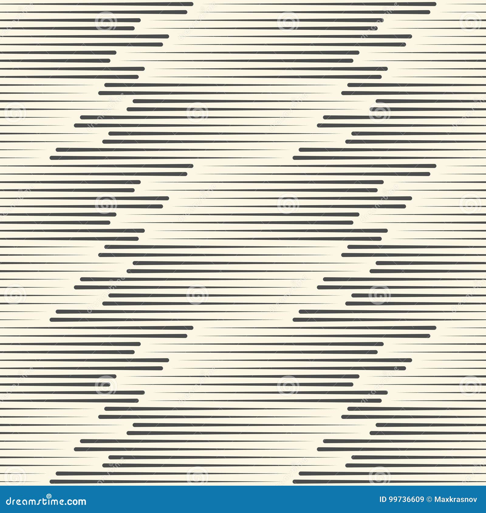 Seamless Horizontal Line Pattern. Vector Black and White Background ...