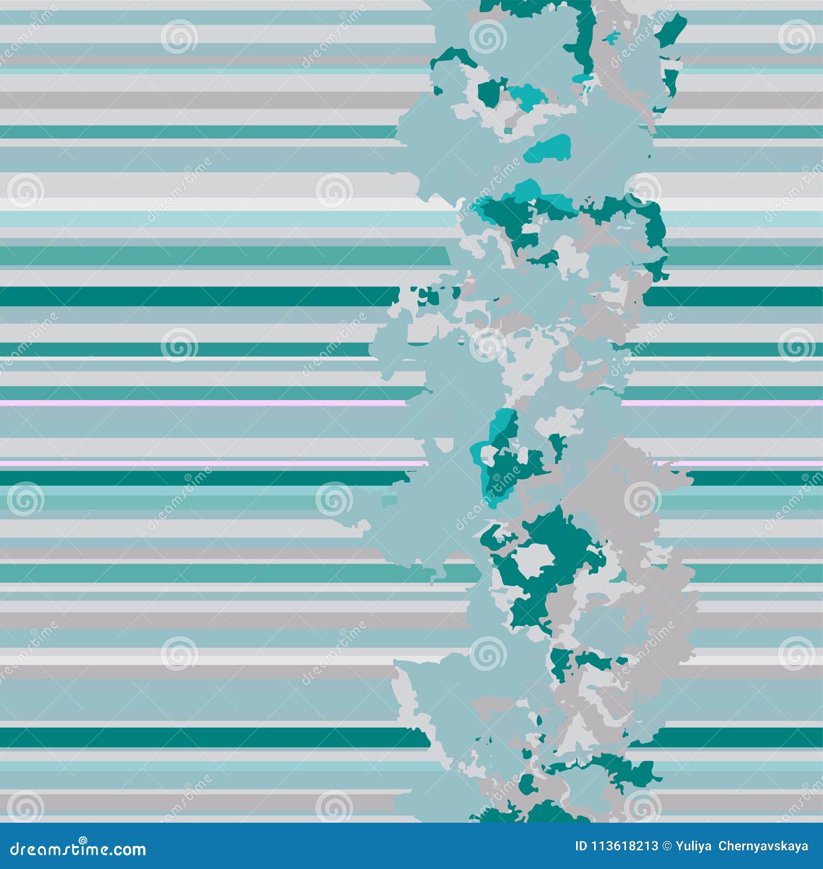 Seamless Horizontal Lines Pattern. Vector Blue Background Stock Vector ...