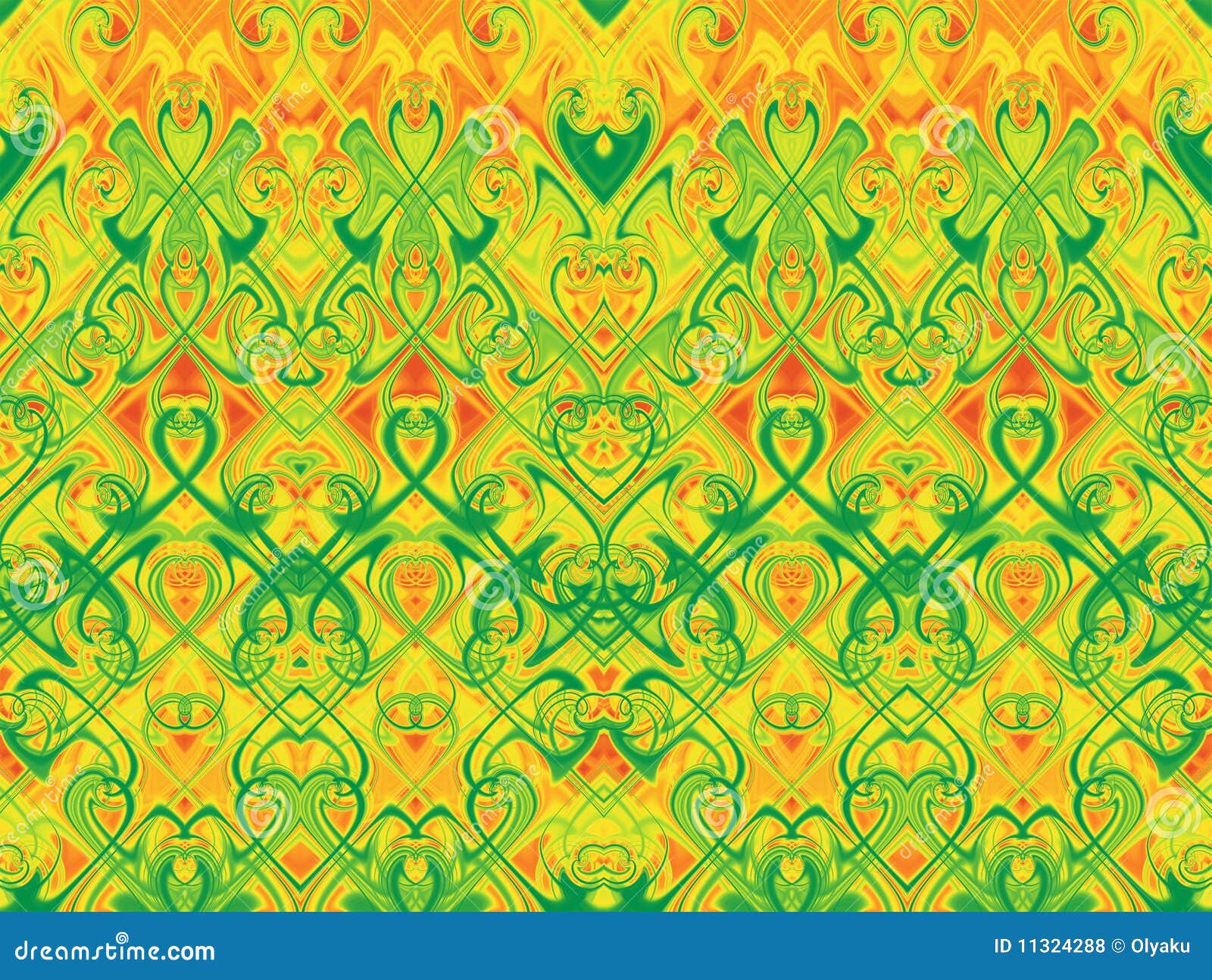 Seamless Horizontal Pattern. Stock Illustration - Illustration of fancy ...