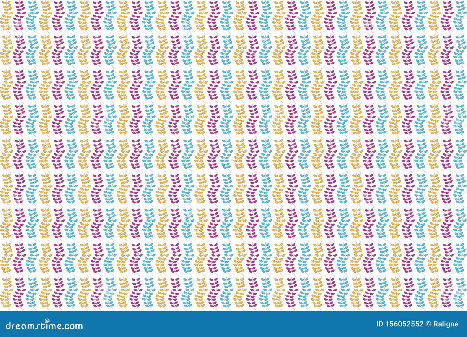 The Colorful Leaves Repetitive Background Stock Illustration ...