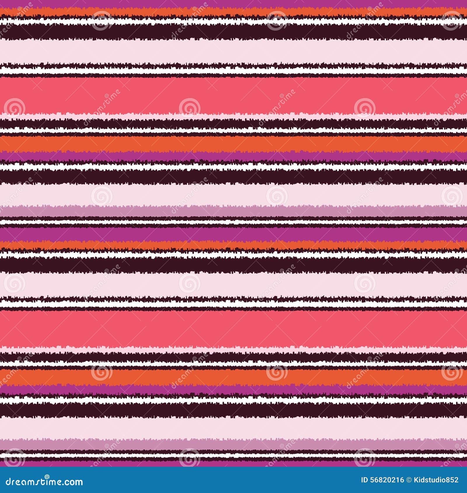 Seamless Horizontal Stripes Fabric Pattern Stock Vector - Illustration ...