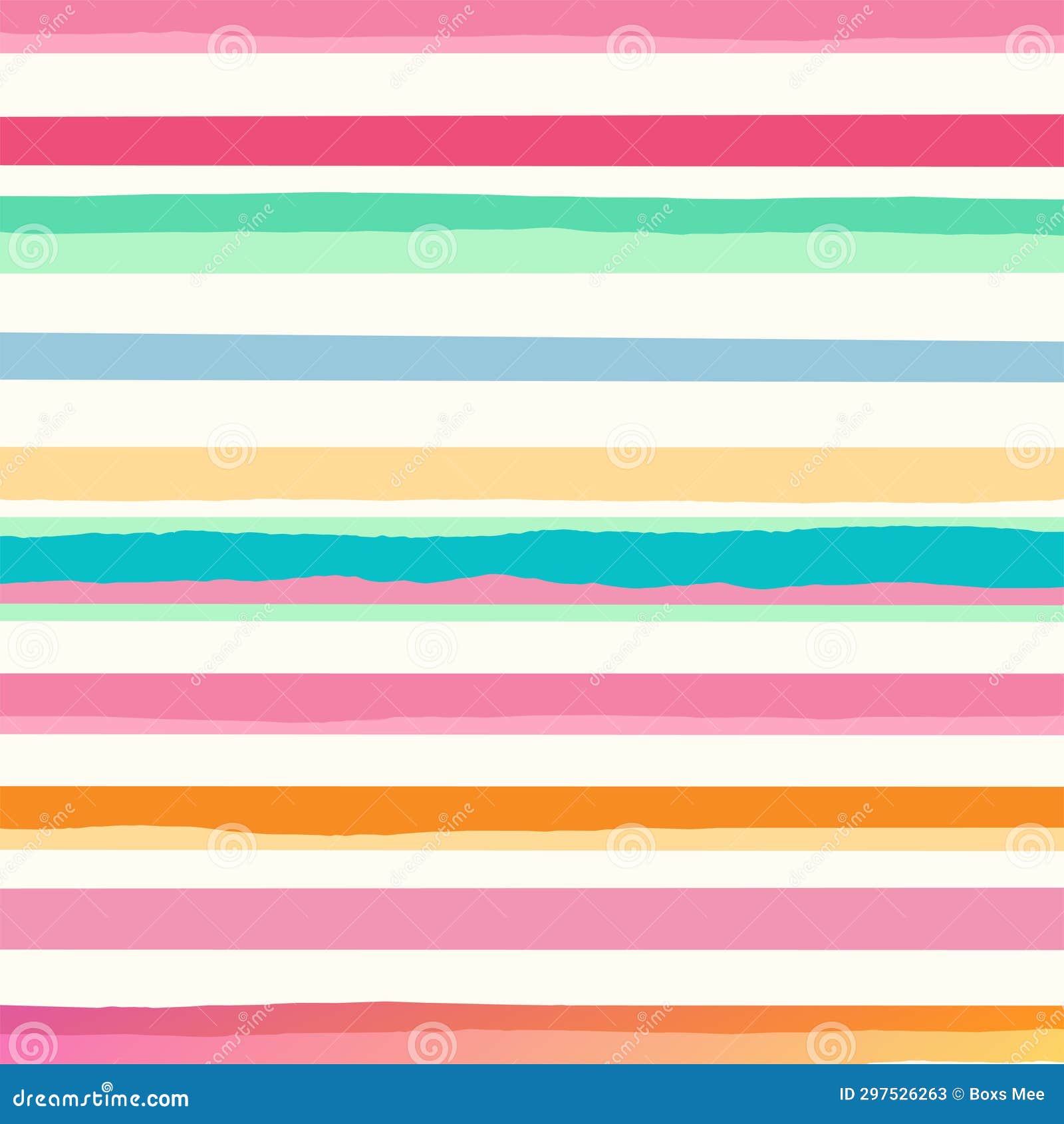 Seamless Horizontal Stripes Pattern. Colorful Background. Vector ...