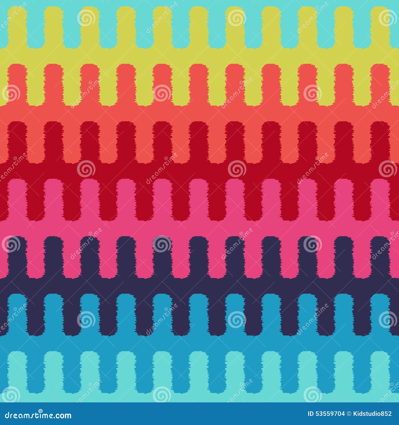 Seamless Horizontal Wavy Stripes Textile Pattern Stock Vector ...