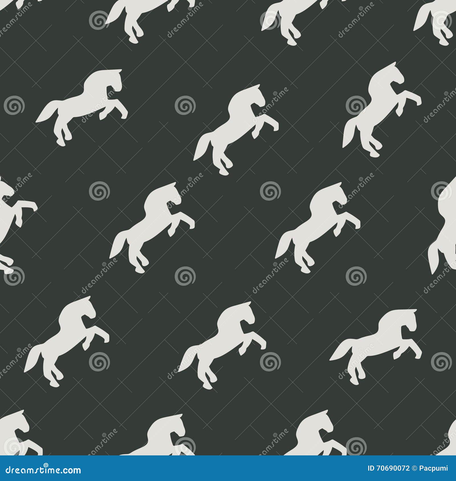 Seamless horse pattern stock illustration. Illustration of wallpaper ...