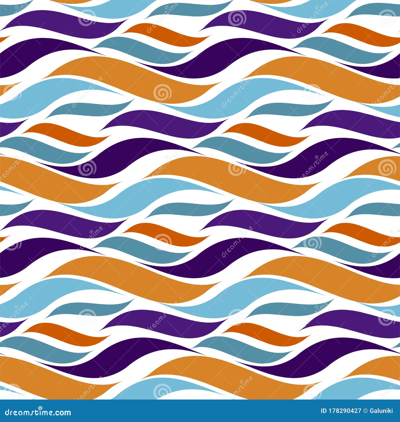 Seamless Hot Flame Wave Pattern. Stock Vector - Illustration of paper ...
