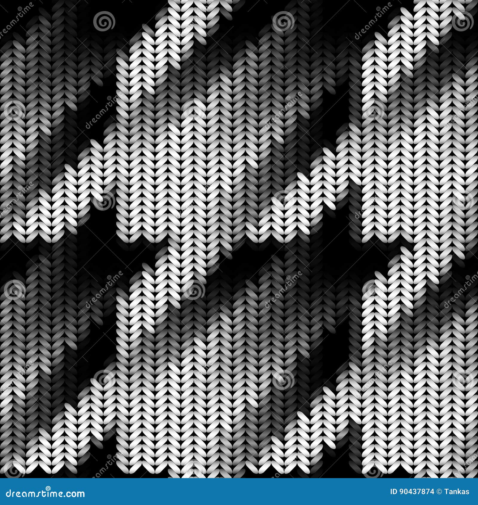 Seamless Hounds-tooth Pattern Stock Vector - Illustration of geometric ...