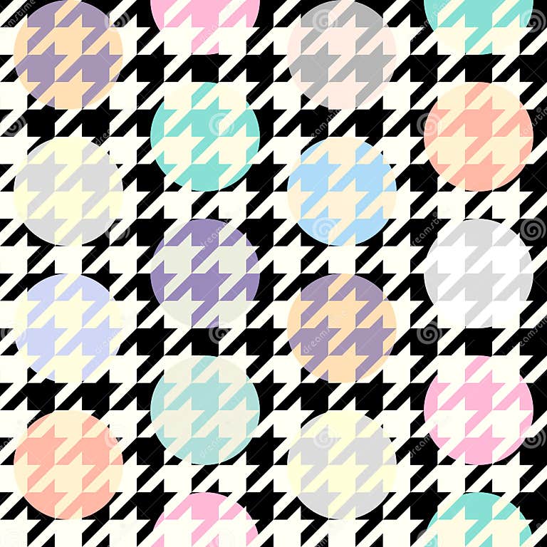 Seamless Hounds-tooth Pattern Stock Vector - Illustration of dogtooth ...