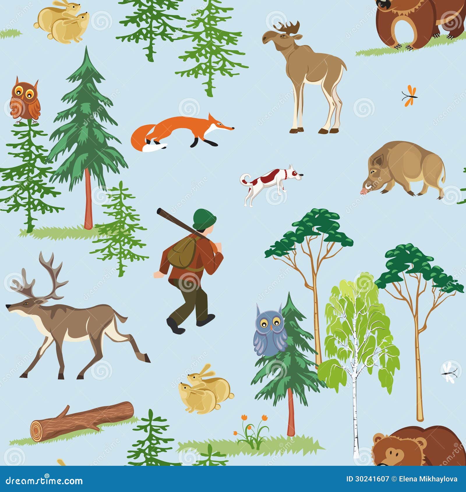 Hunting background stock vector. Illustration of backgrounds - 30241607