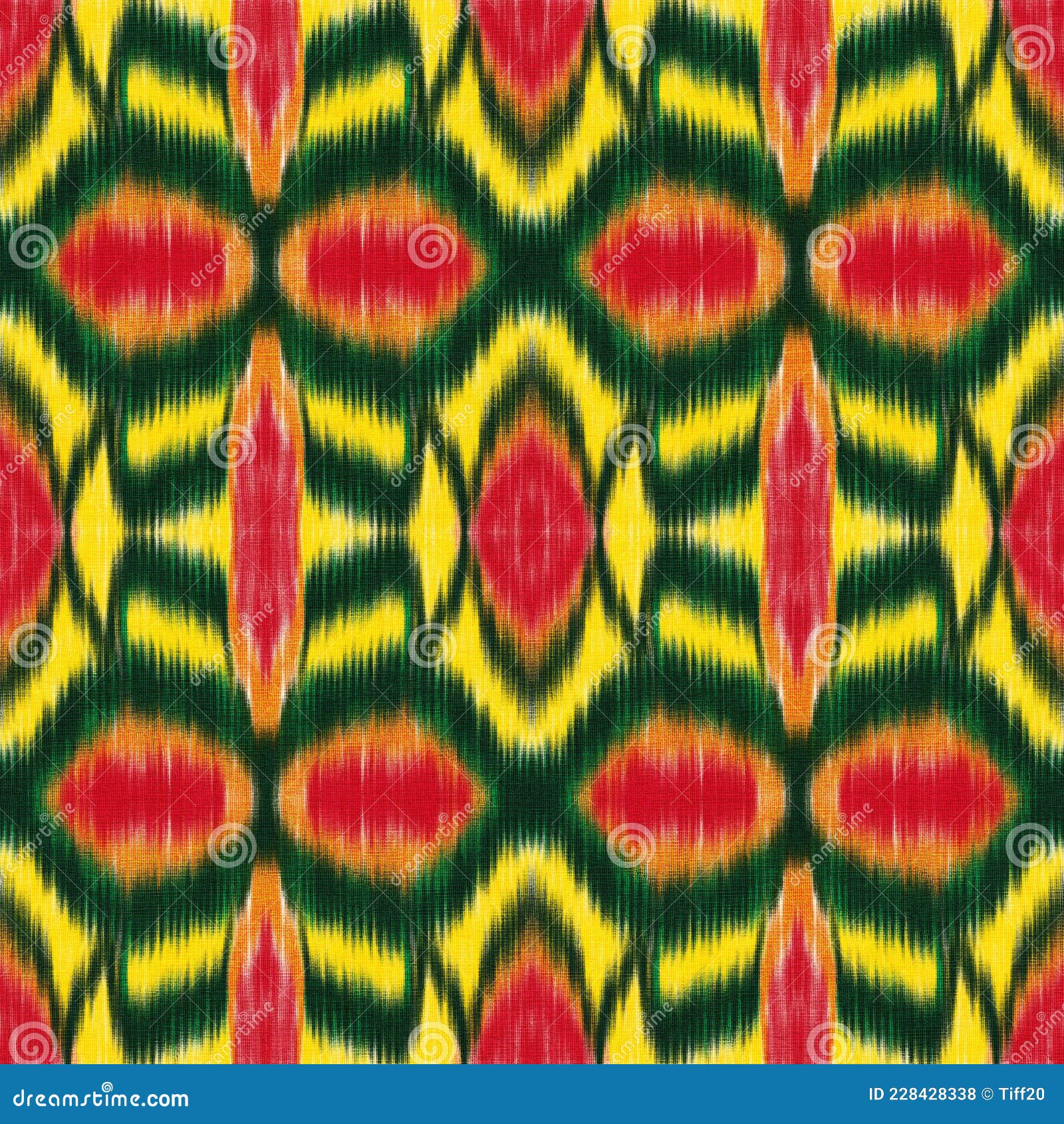 Seamless Ikat Pattern stock photo. Image of african - 228428338