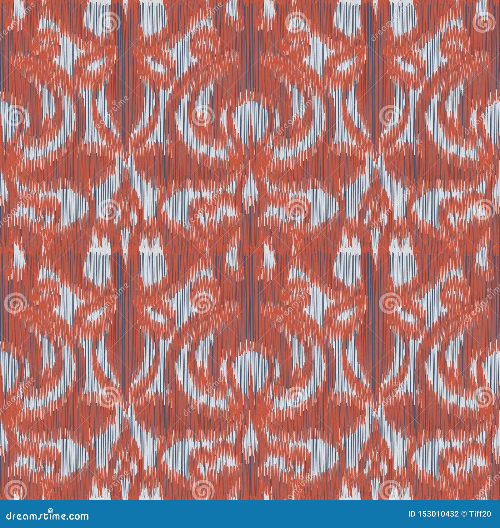 Seamless Ikat Pattern stock vector. Illustration of material - 153010432