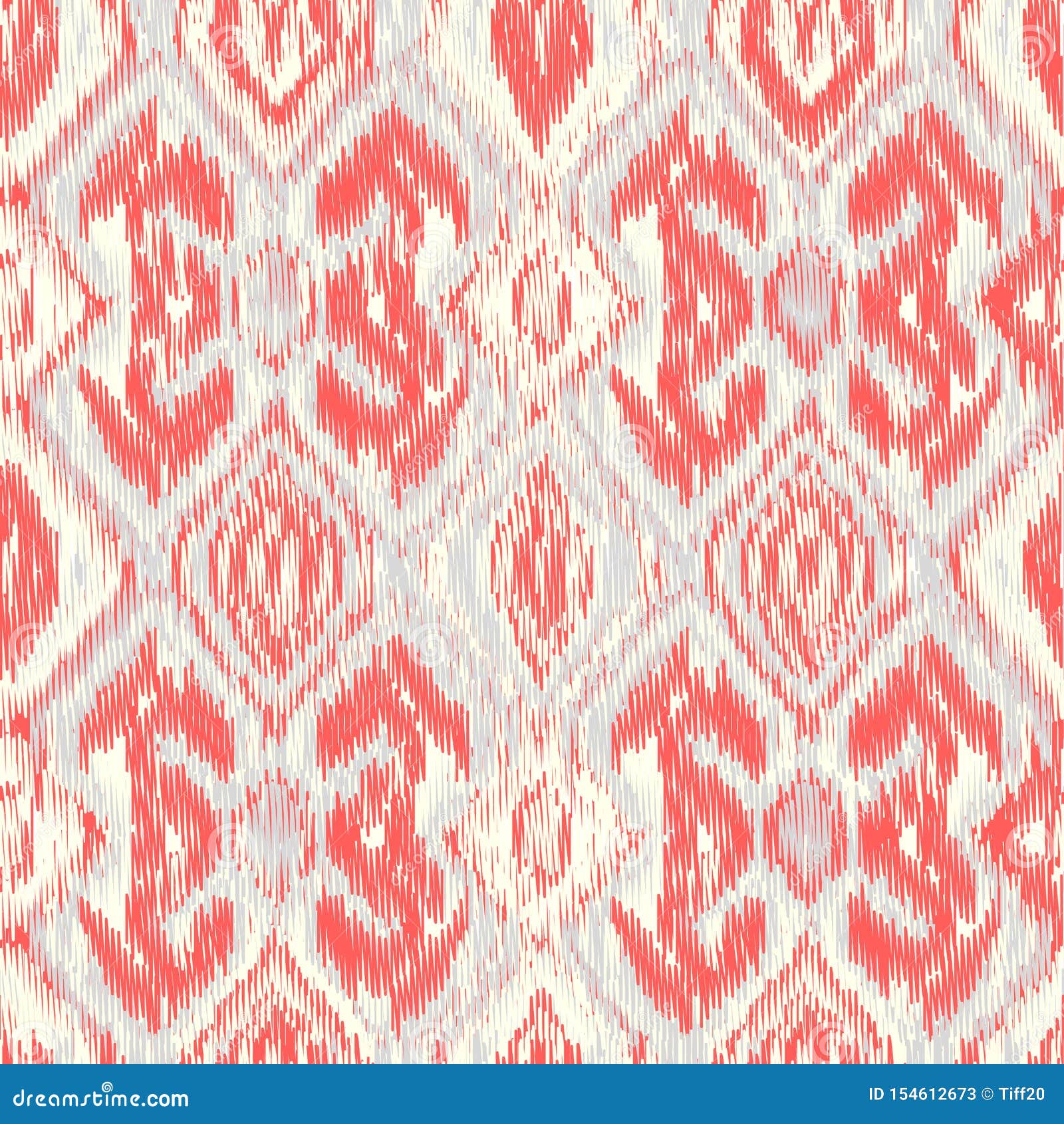 Seamless Ikat Pattern Stock Vector Illustration Of Classic 154612673
