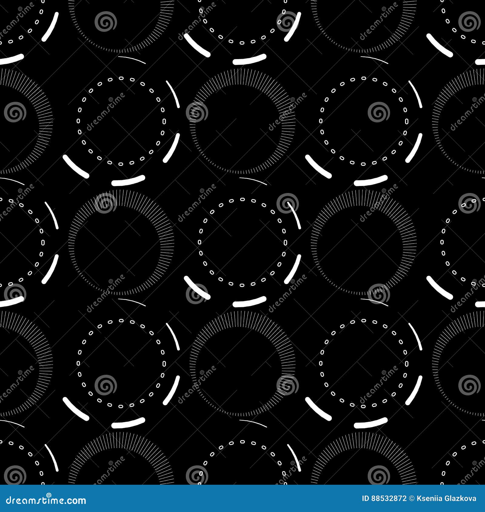 Seamless Illustration. Abstract Future Technology Stock Vector ...