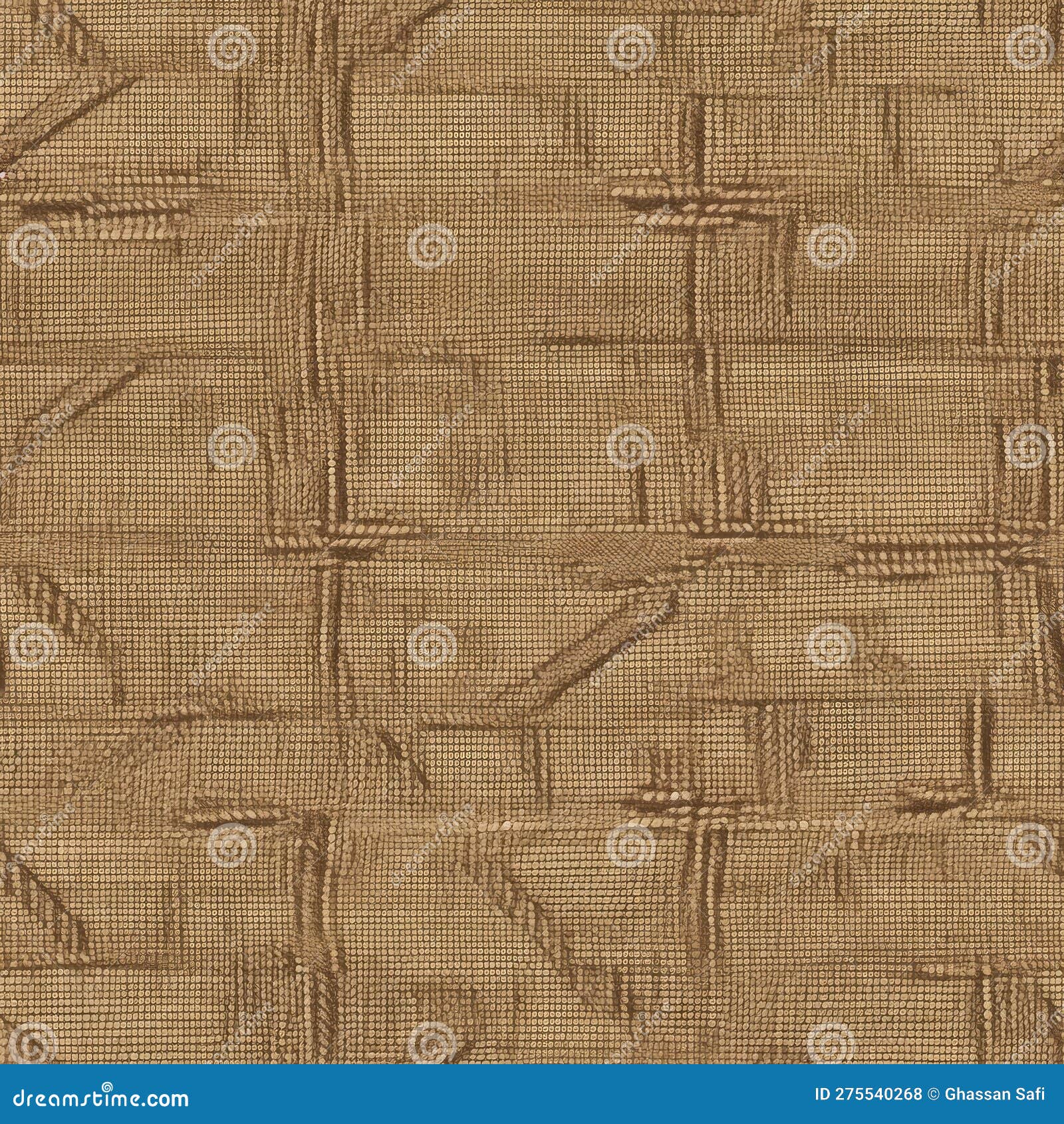 A Seamless Beige Cloth Pattern Stock Illustration - Illustration of ...