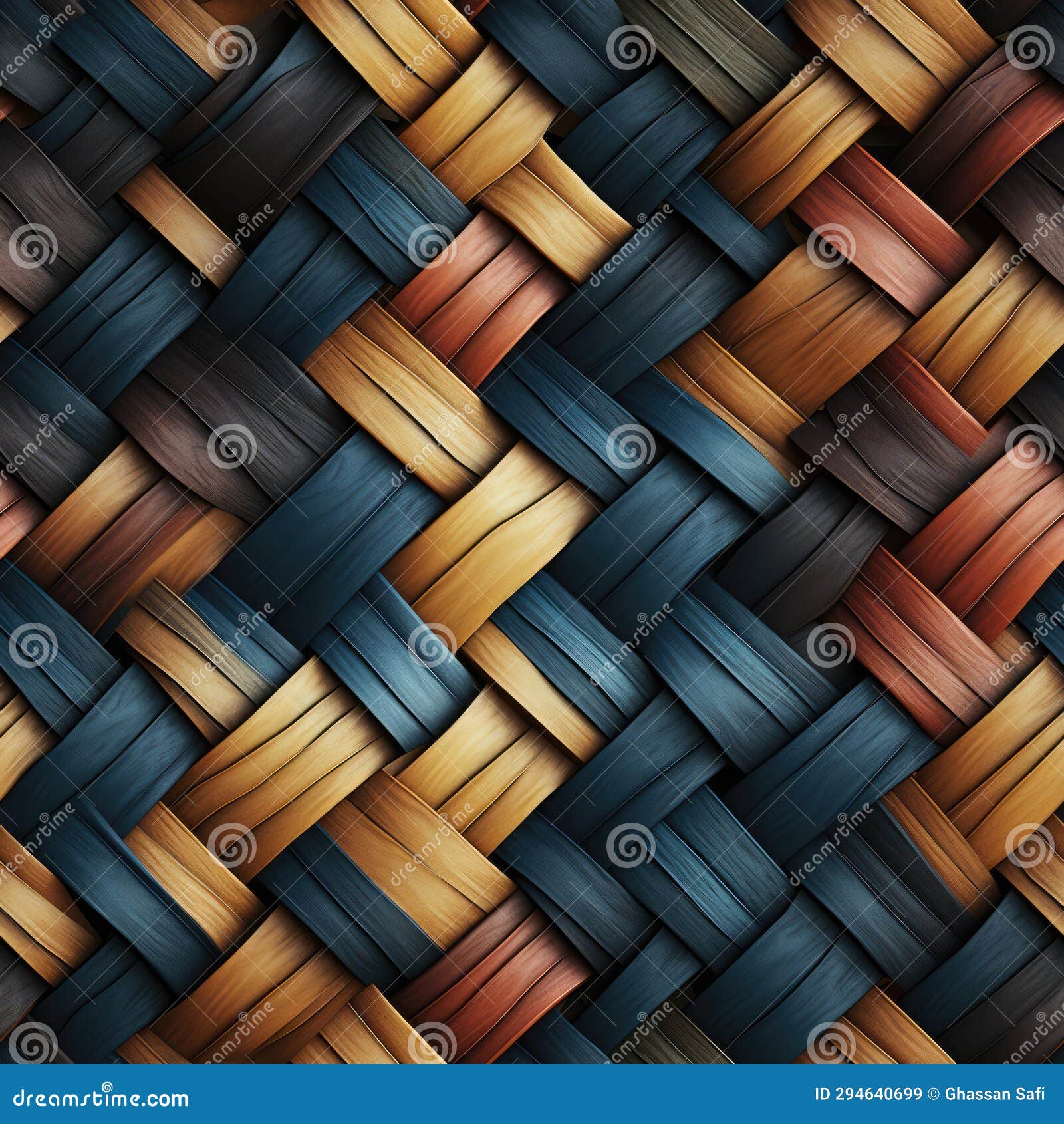 Hay Interweaved Seamless Colorful Pattern Illustration Stock ...