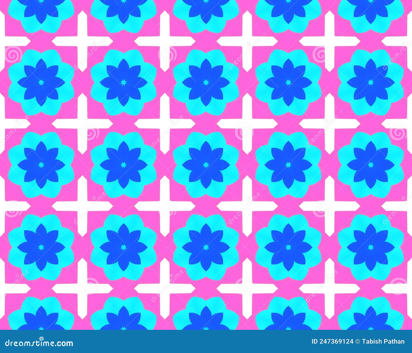 Seamless Illustration of Colorful Tile Pattern for Background or ...