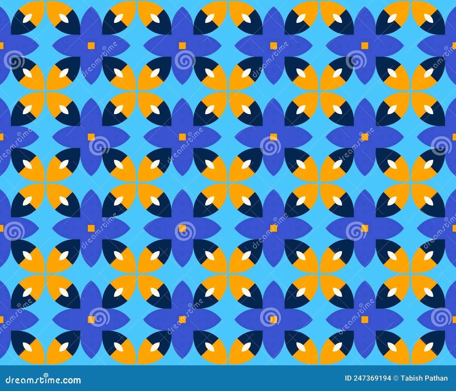 Seamless Illustration of Colorful Tile Pattern for Background or ...