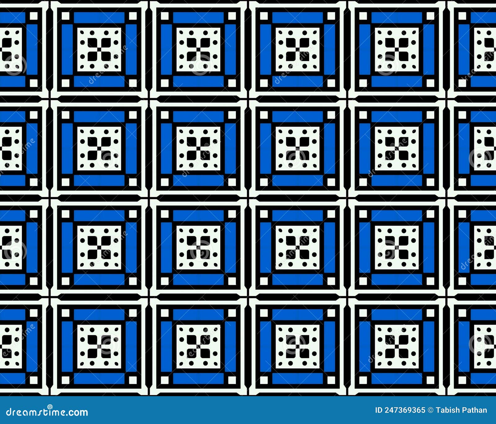 Seamless Illustration of Colorful Tile Pattern for Background or ...