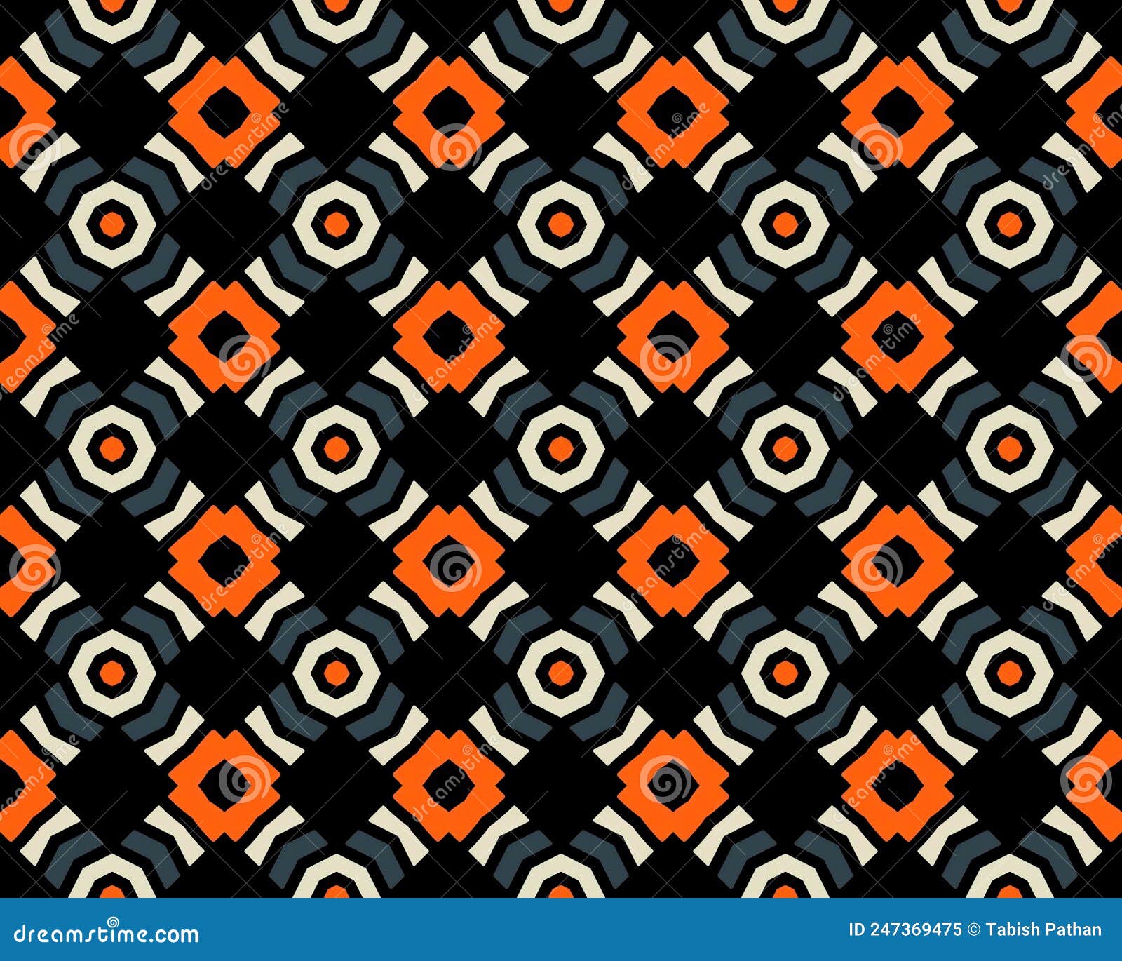 Seamless Illustration of Colorful Tile Pattern for Background or ...