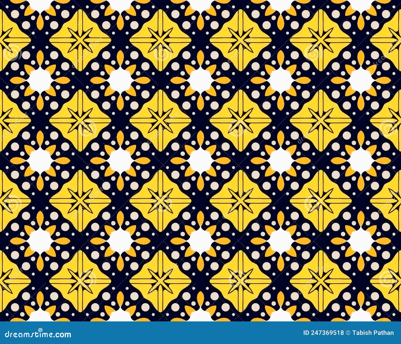 Seamless Illustration of Colorful Tile Pattern for Background or ...