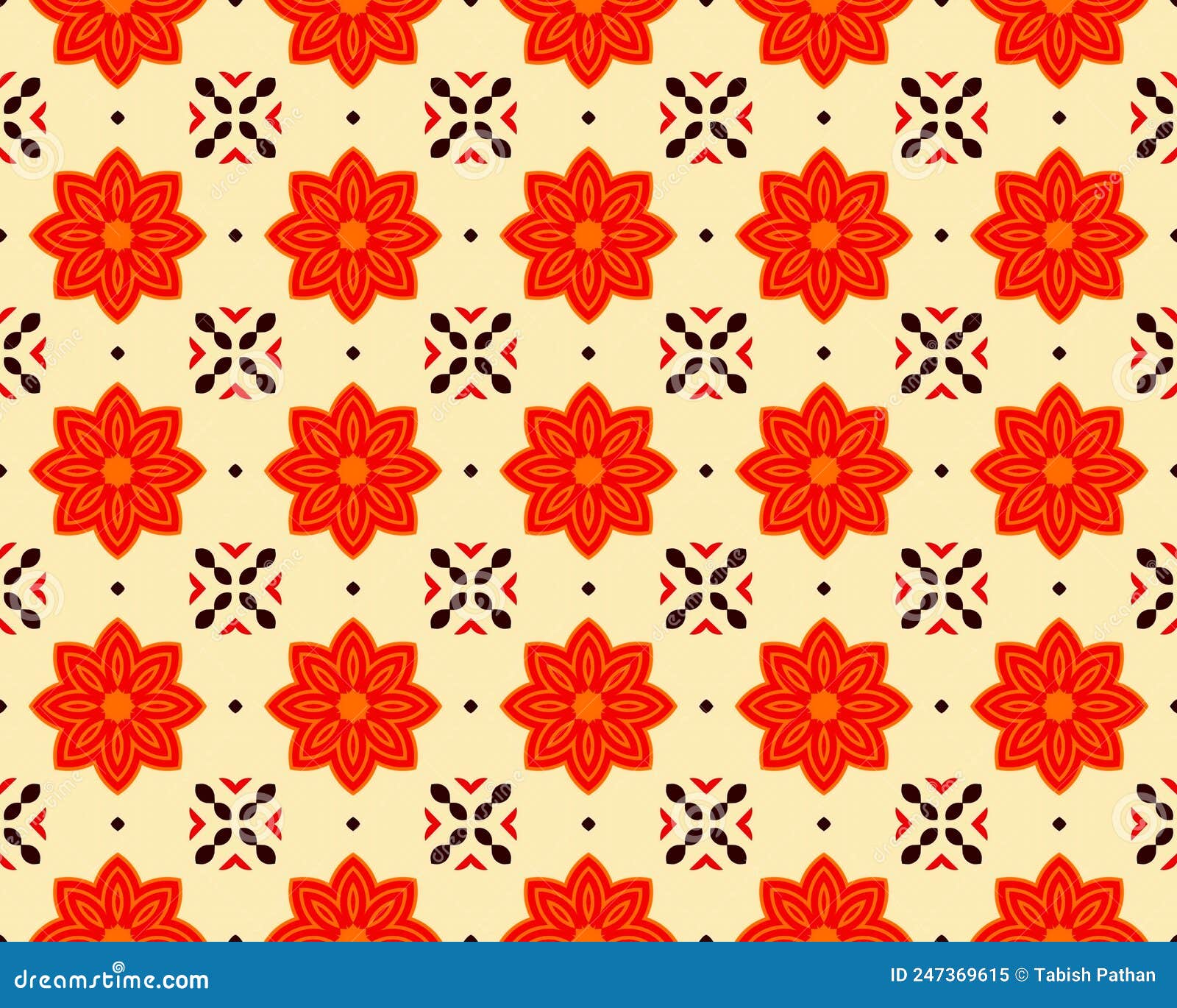 Seamless Illustration of Colorful Tile Pattern for Background or ...