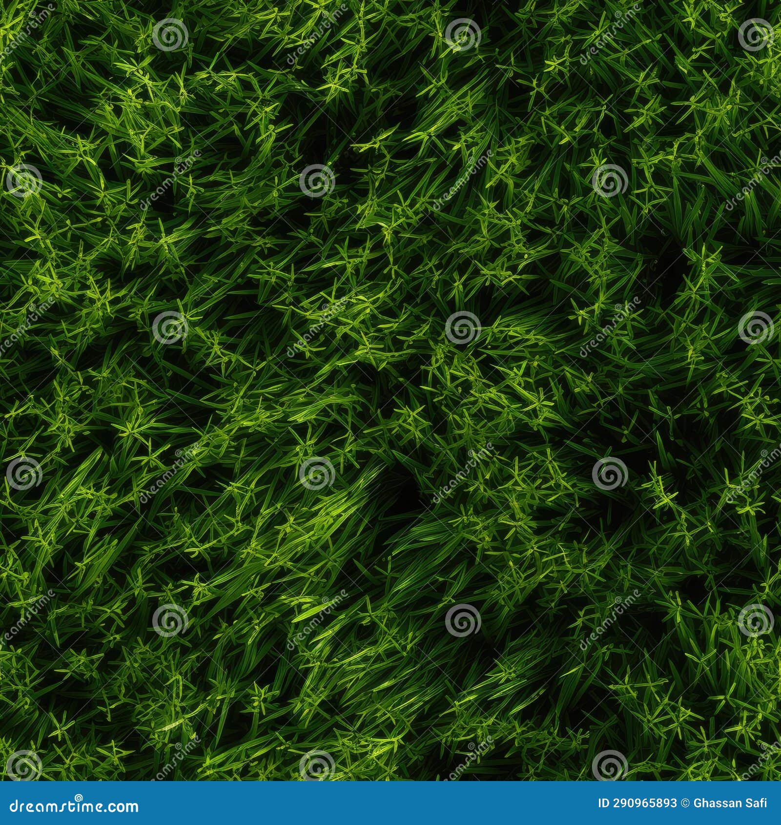 A Seamless Pattern of Green Grass Lawn Stock Image - Image of ground ...