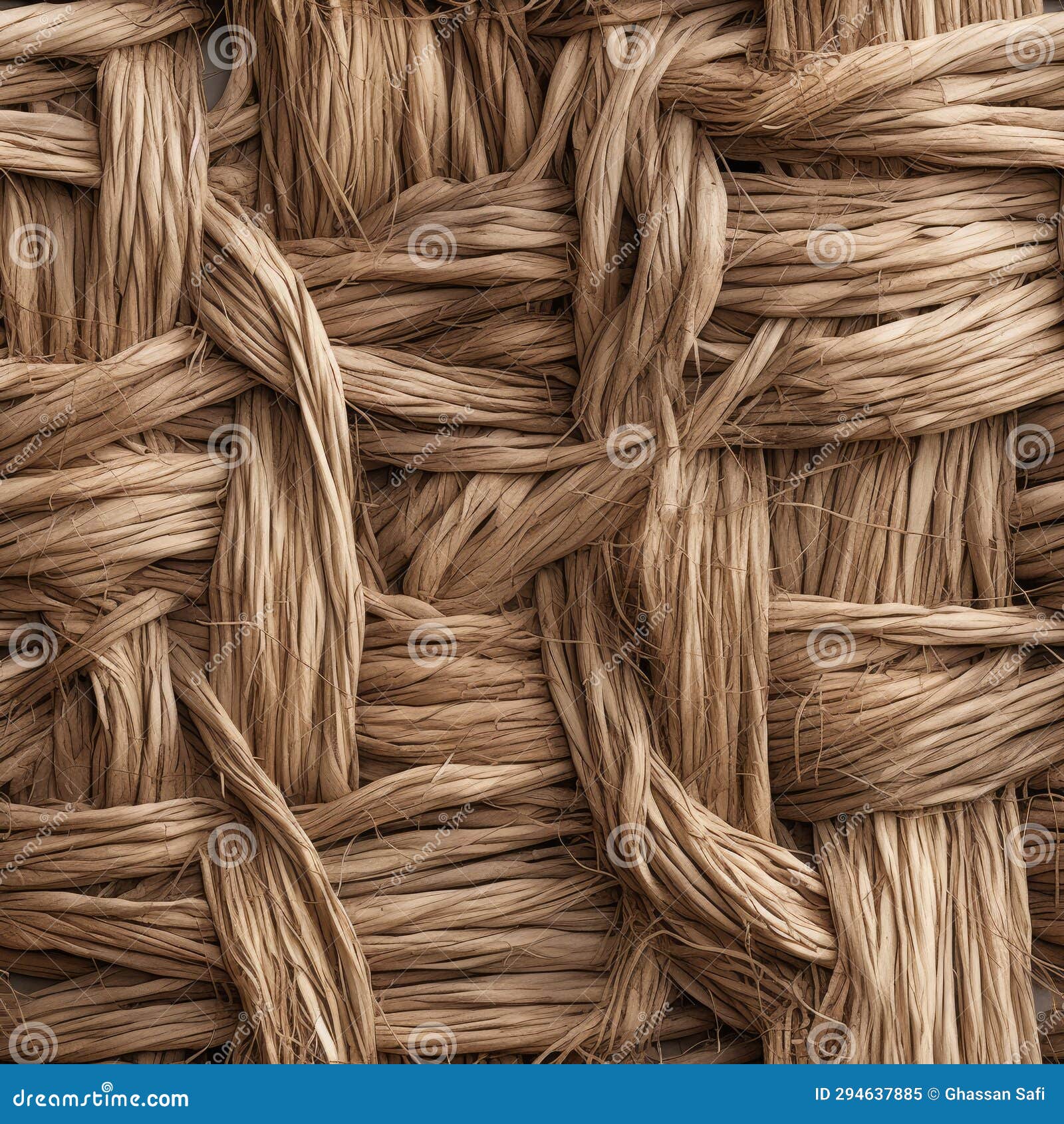 Hay Interweaved Seamless Pattern Illustration Stock Illustration ...