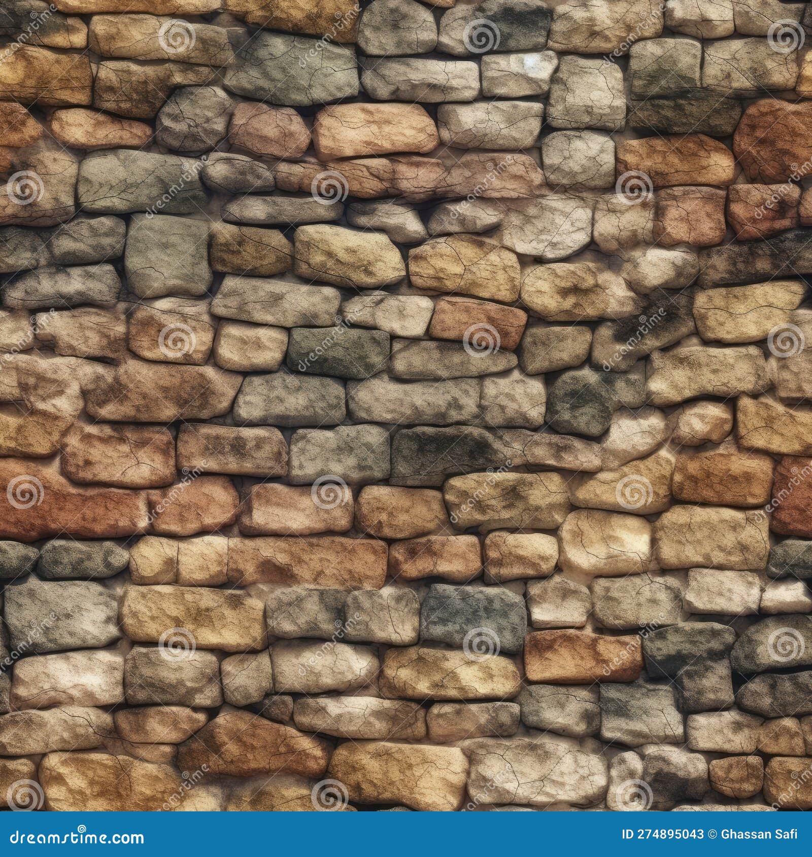 Old Rustic Stone Wall Texture. Weathered Stone Paving Surface. Royalty ...