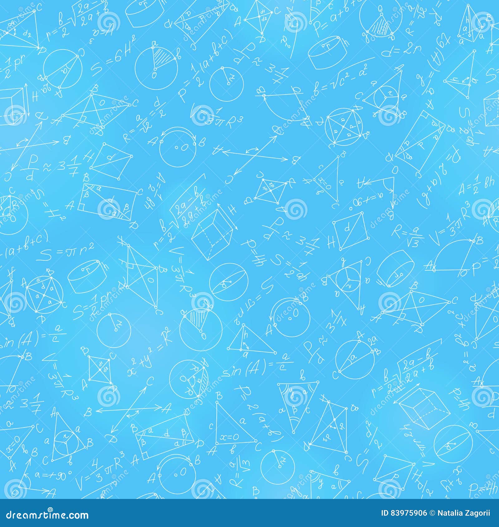 Formulas And Graphs In Mathematics Vector Illustration | CartoonDealer ...