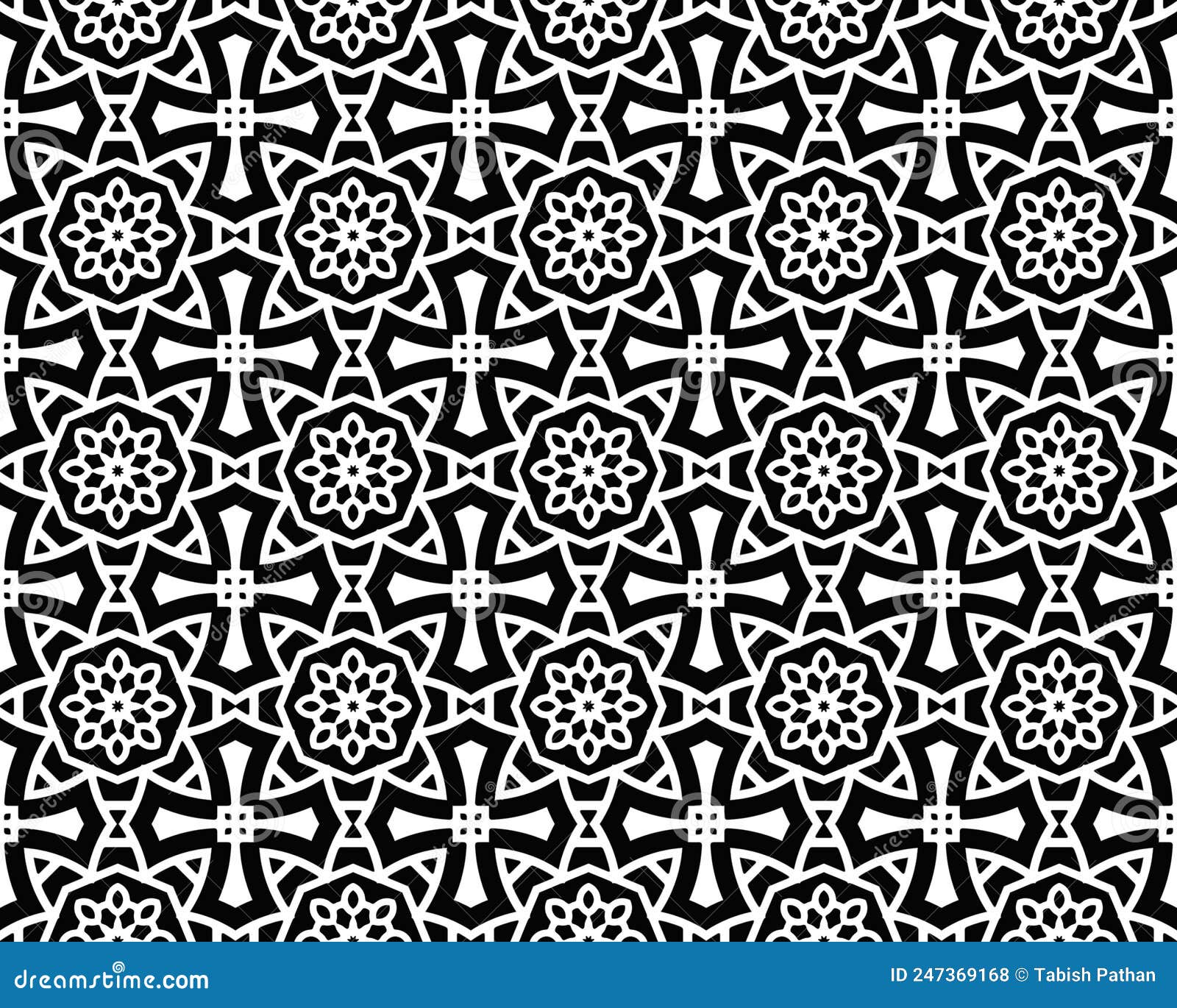 Seamless Illustration of Tile Pattern for Background or Wallpaper Stock ...