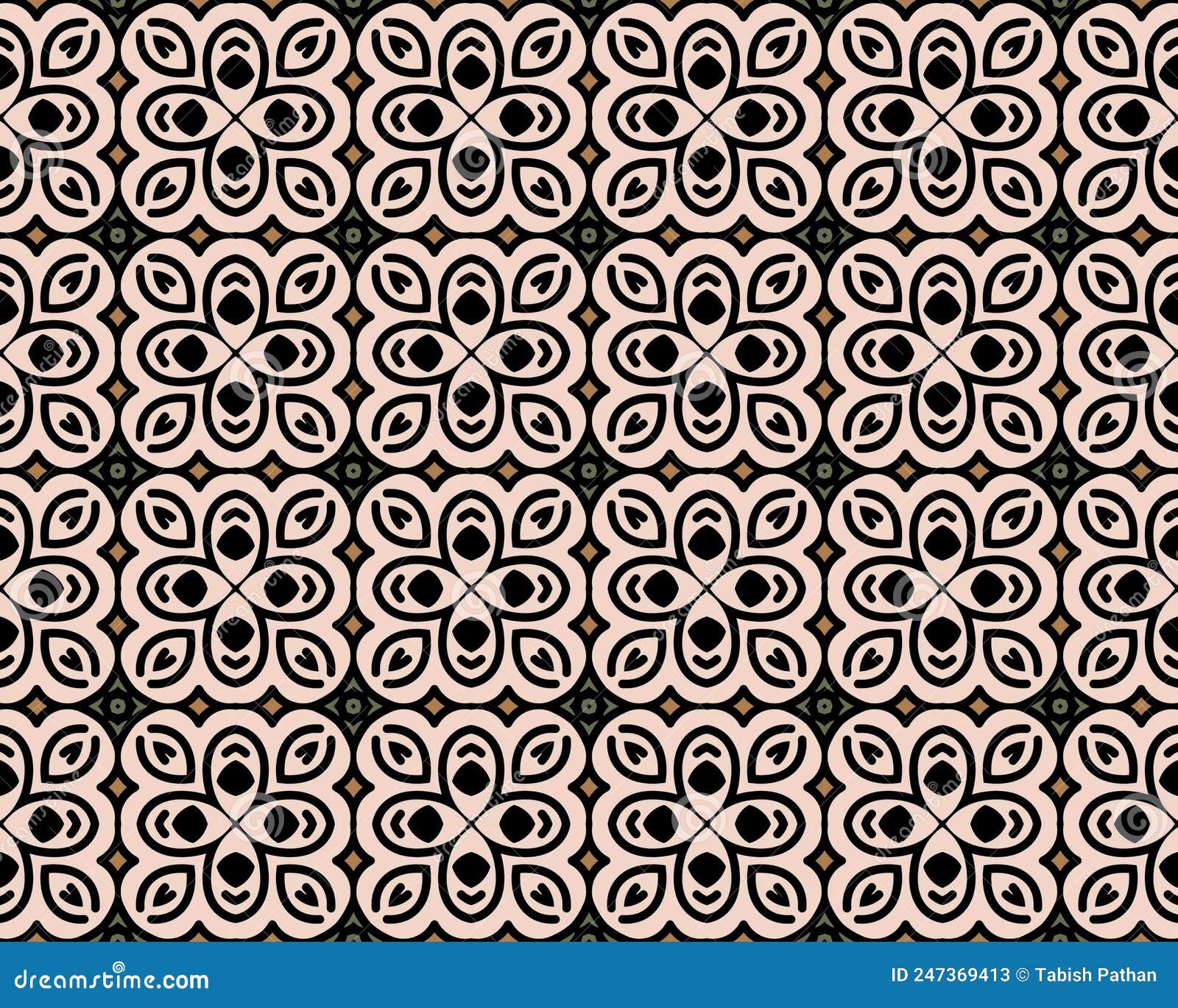Seamless Illustration of Tile Pattern for Background or Wallpaper Stock ...