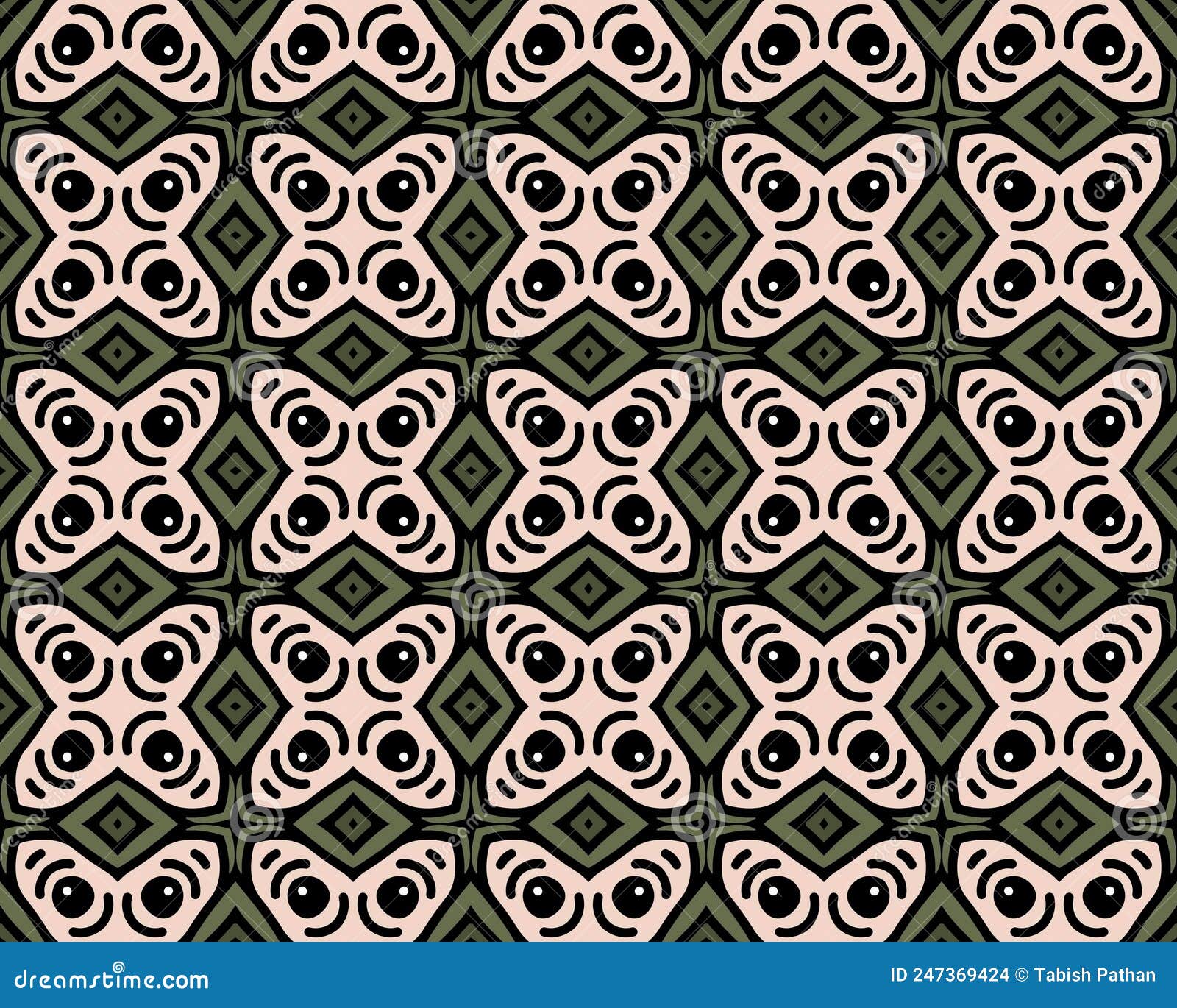 Seamless Illustration of Tile Pattern for Background or Wallpaper Stock ...
