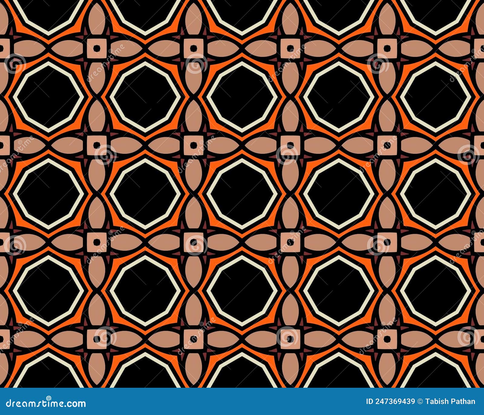 Seamless Illustration of Tile Pattern for Background or Wallpaper Stock ...