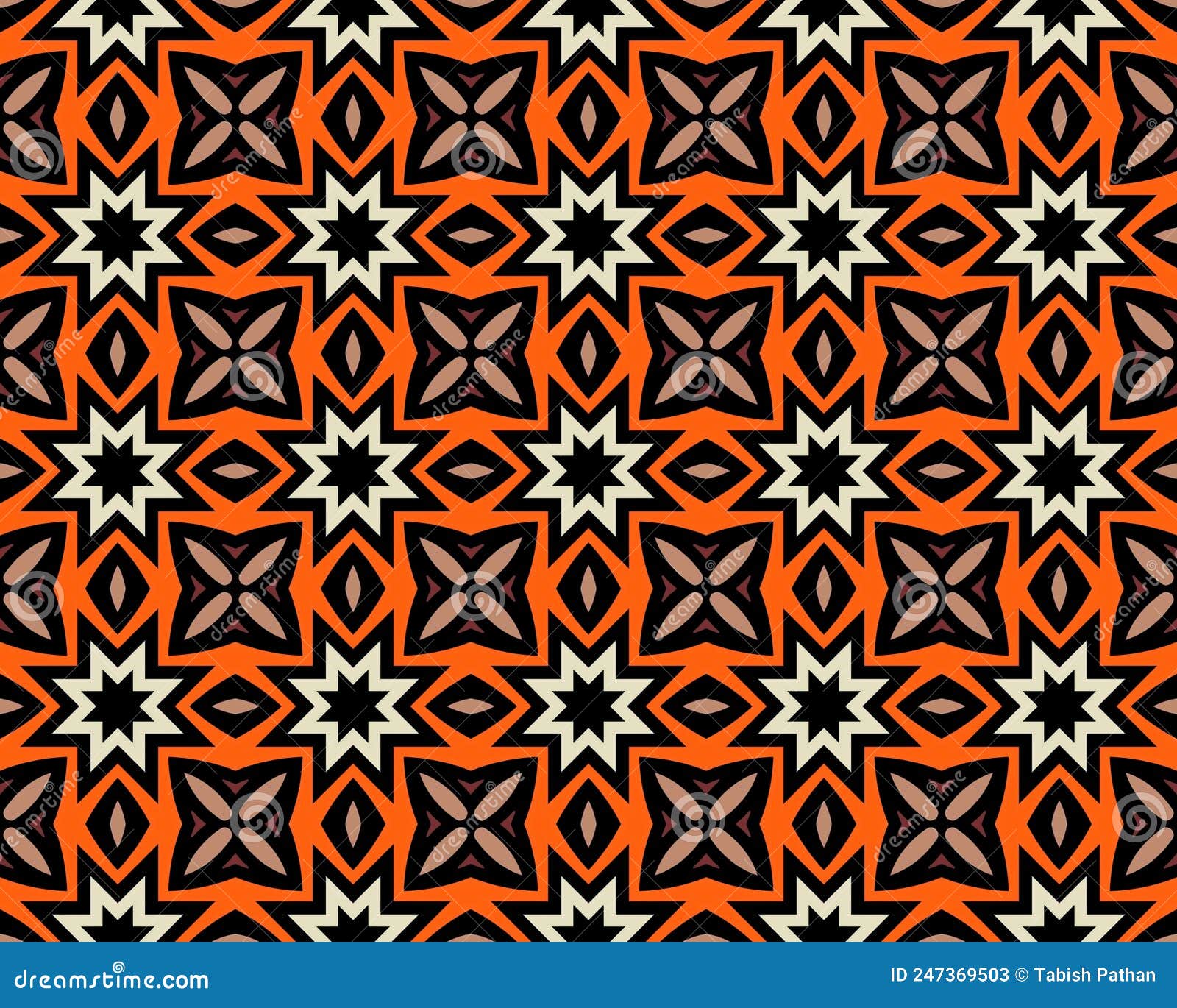 Seamless Illustration of Tile Pattern for Background or Wallpaper Stock ...