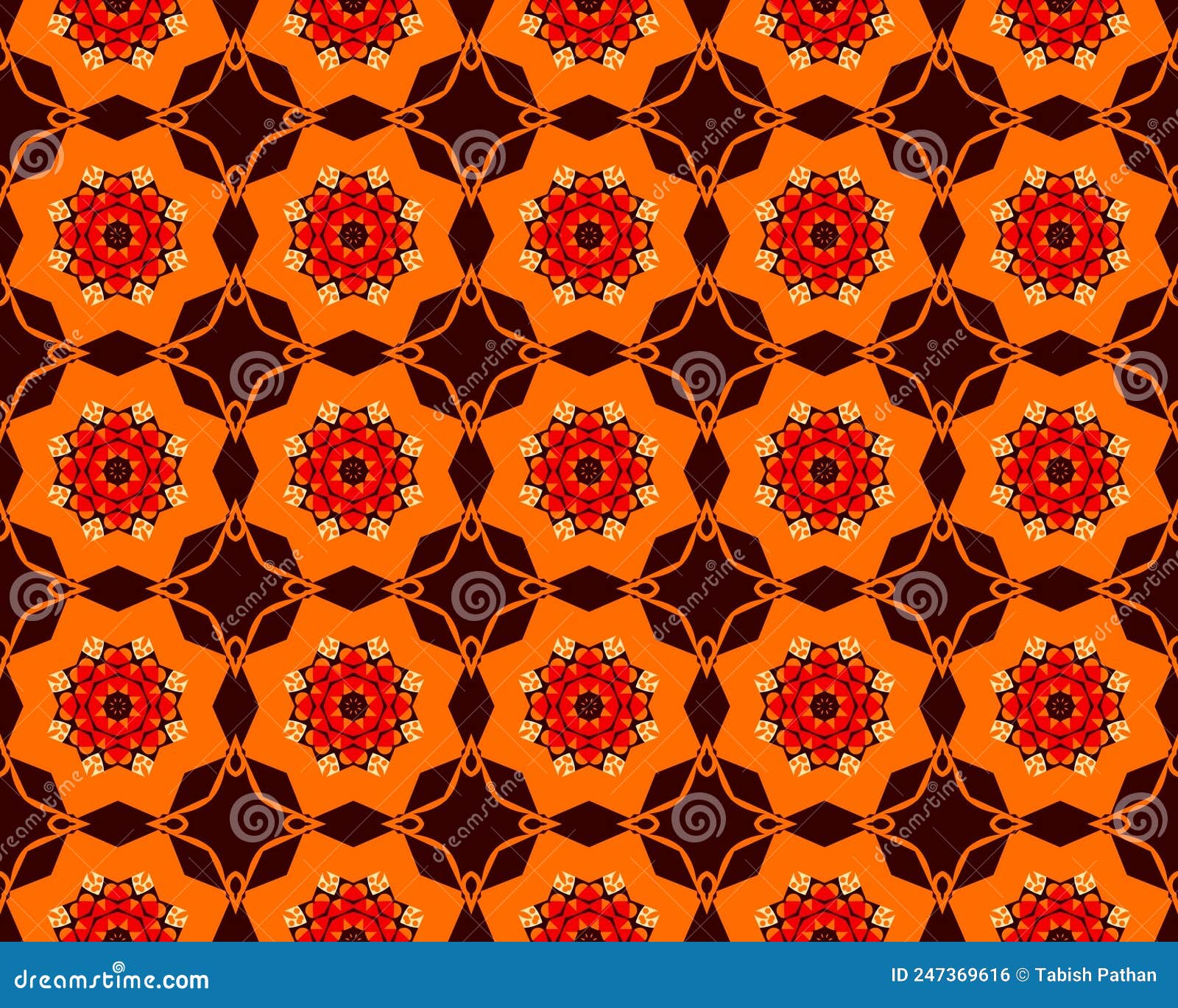 Seamless Illustration of Tile Pattern for Background or Wallpaper Stock ...