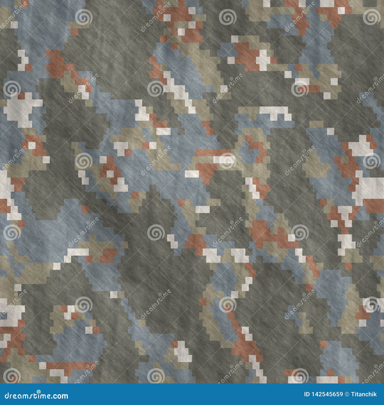 Seamless Illustrations. Textile Camouflage- Pattern Abstract Stock ...