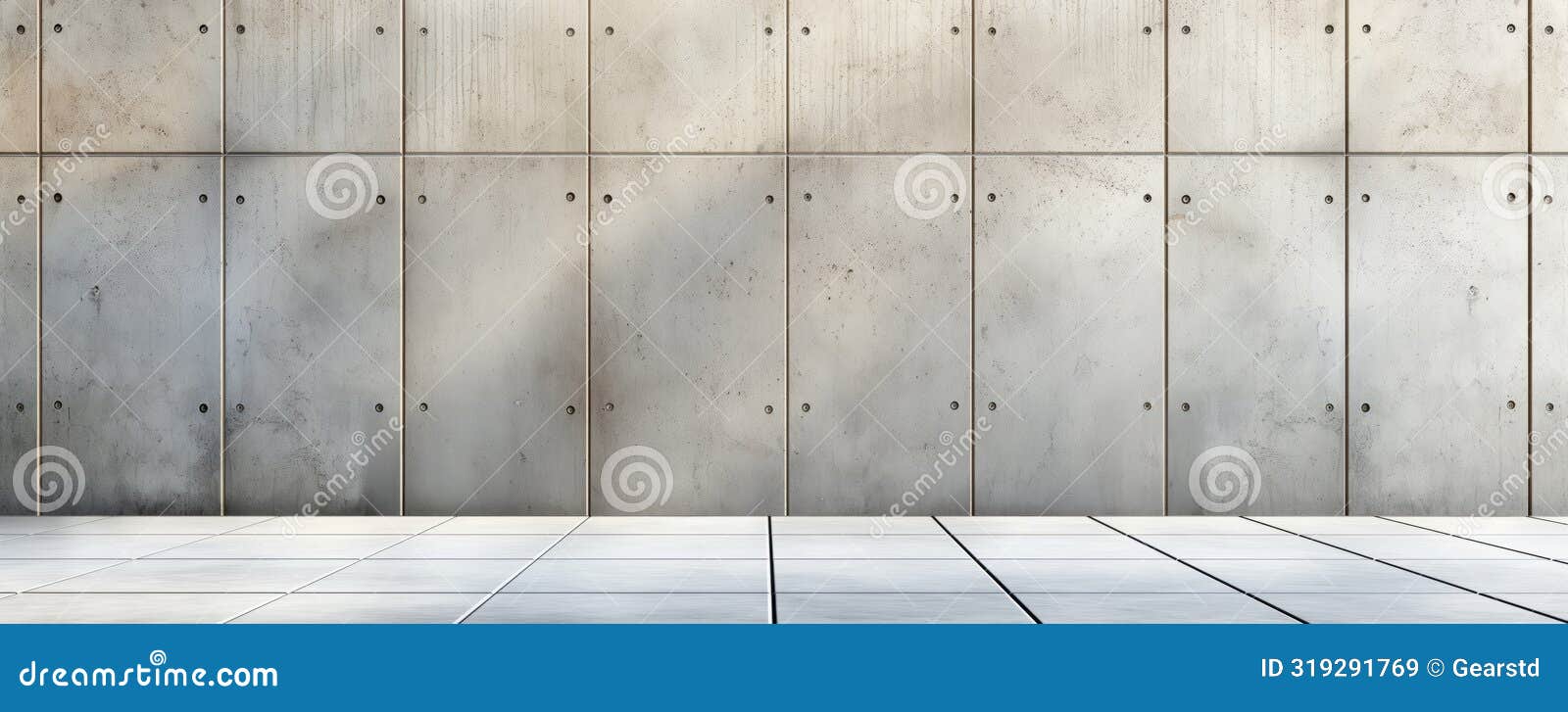 Modern Concrete Wall with Floor Background Stock Image - Image of ...