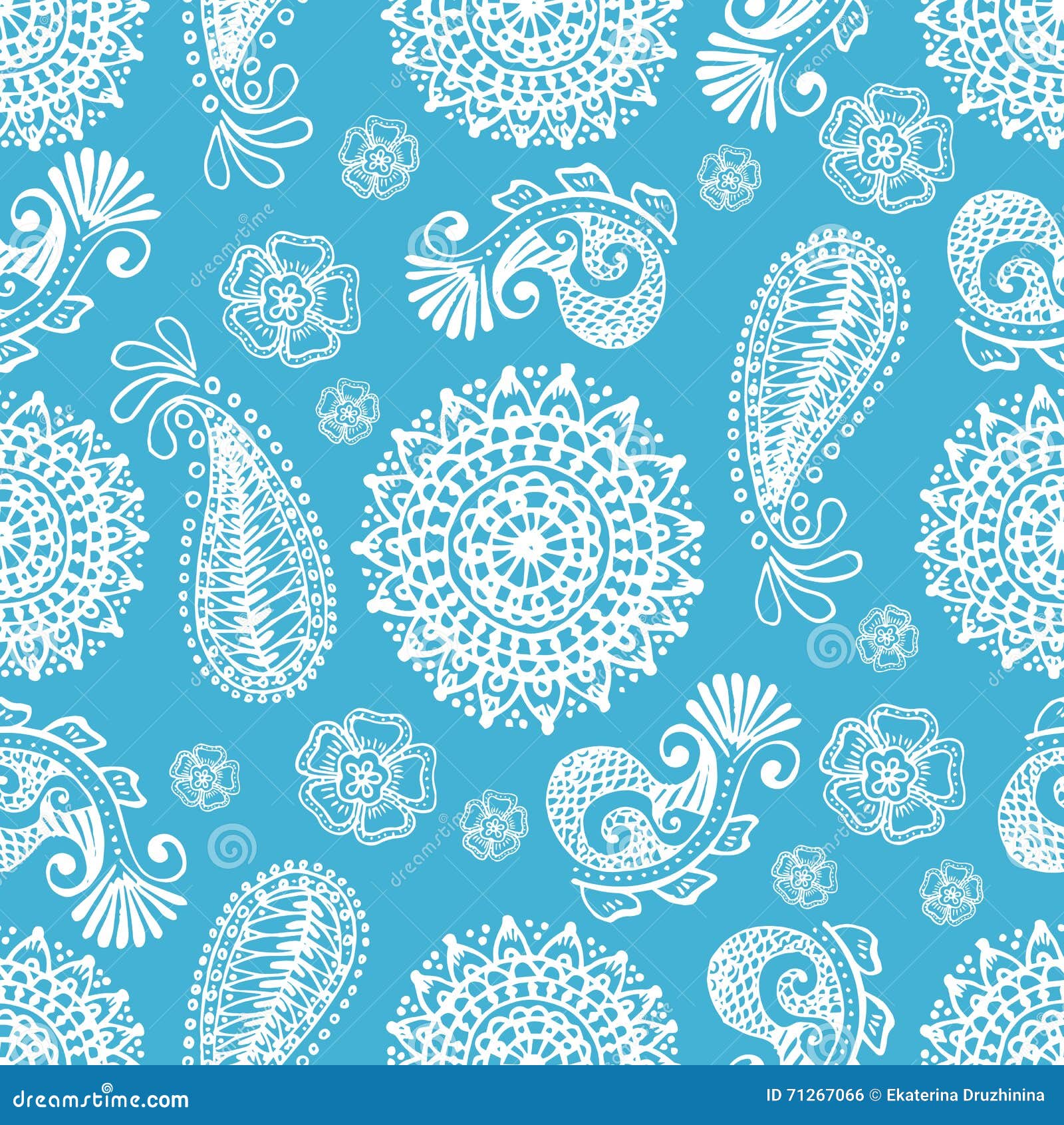 Seamless indian pattern stock vector. Illustration of backdrop - 71267066