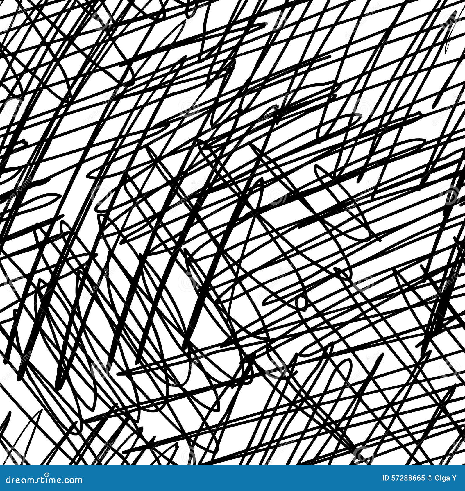 Seamless Ink Hand Drawn Scribble Texture Stock Vector - Image: 57288665