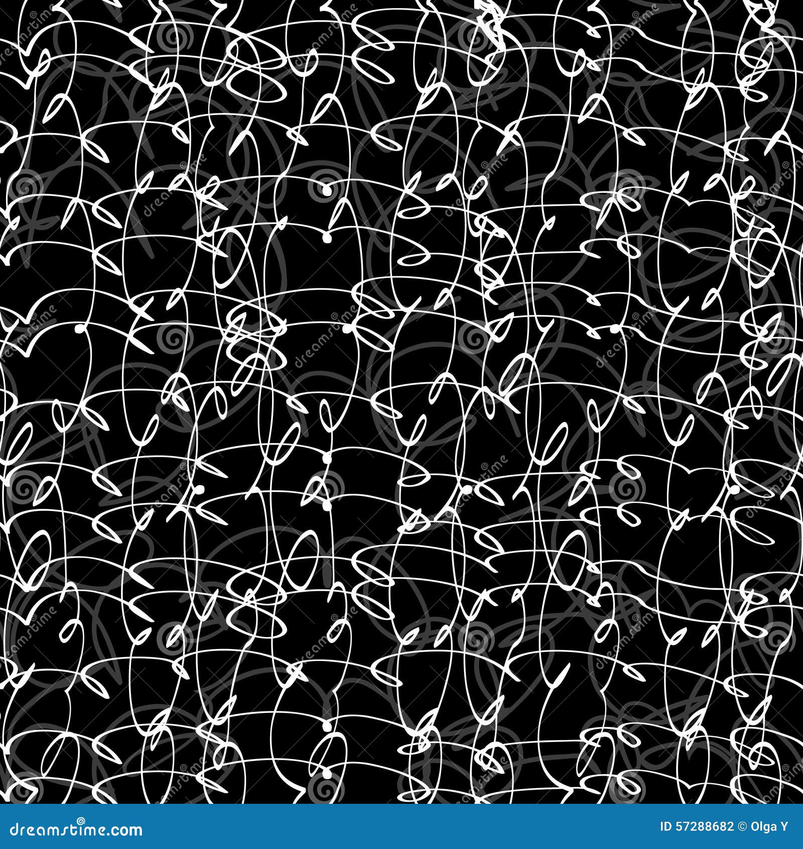 Seamless Ink Hand Drawn Scribble Texture Stock Illustration ...