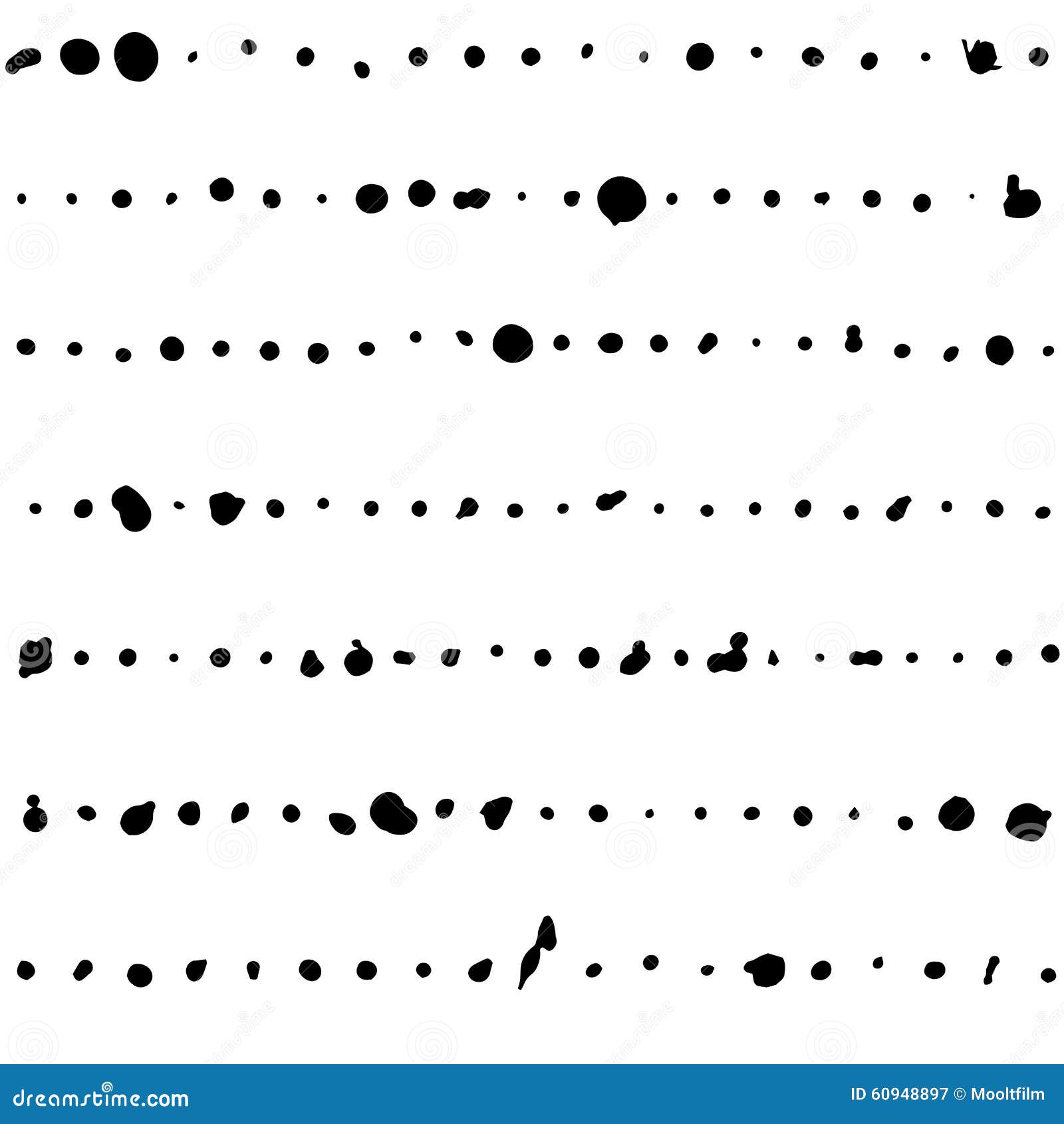 Seamless ink spots pattern stock vector. Illustration of silhouette ...